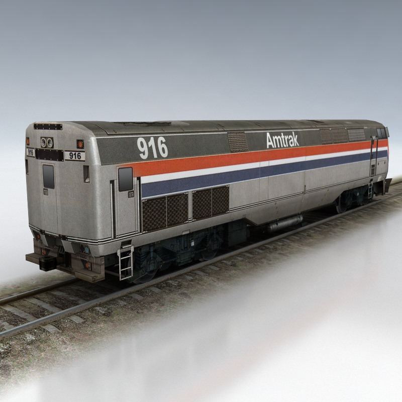 3D model Amtrak VR / AR / low-poly MAX FBX - CGTrader.com