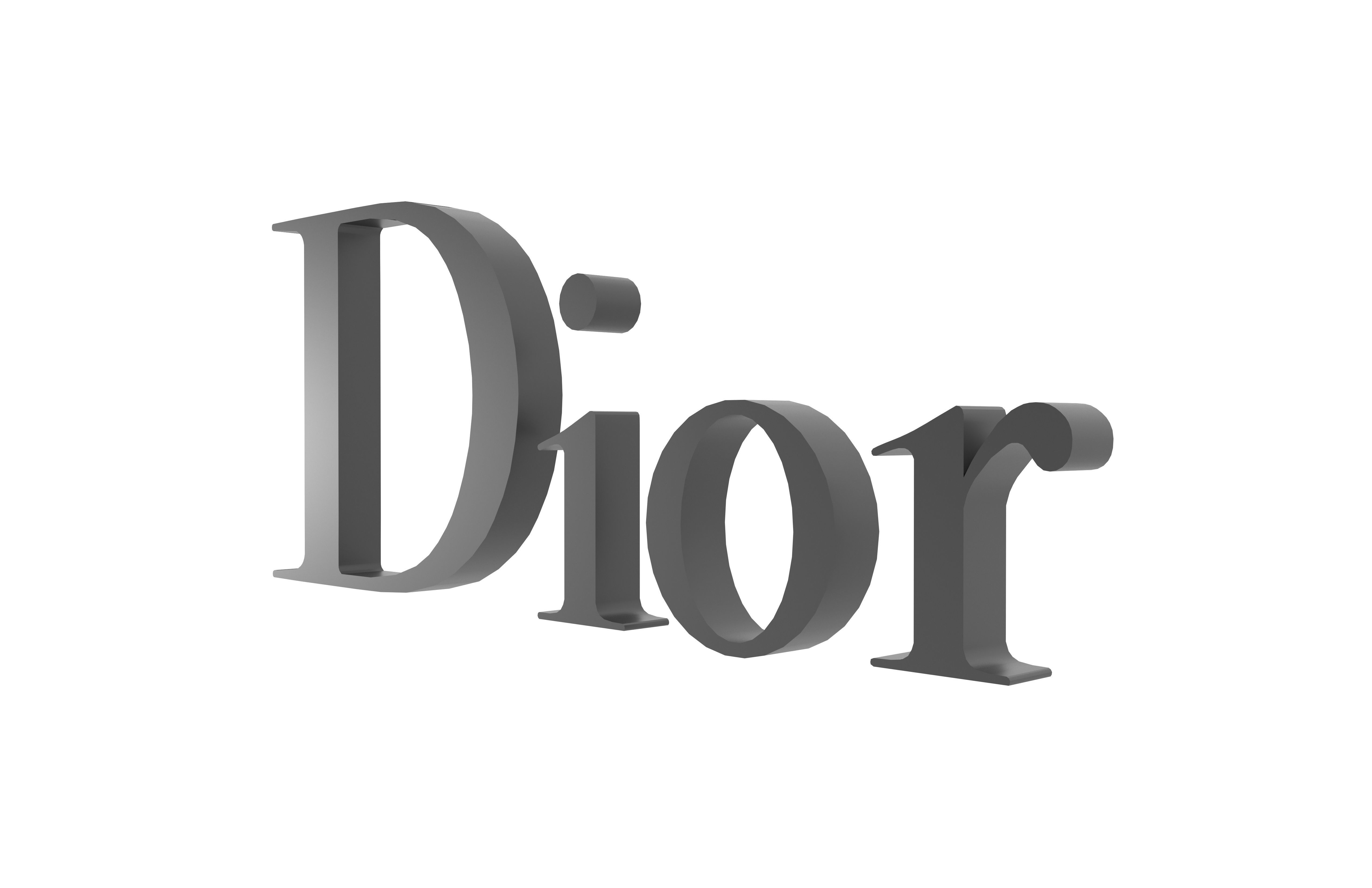 Dior Logo v1 001 free VR / AR / low-poly 3D model | CGTrader