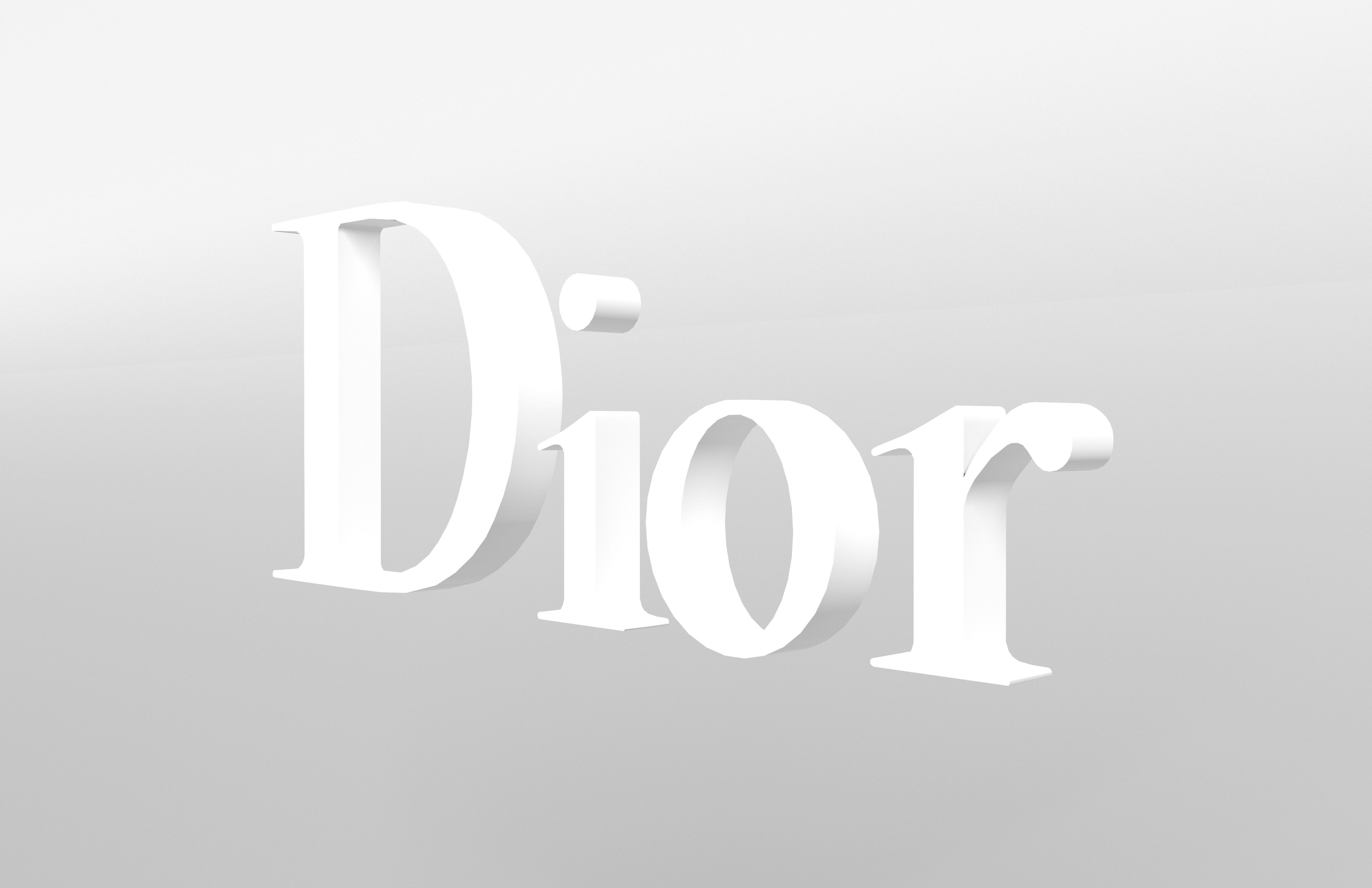 Dior Logo v1 002 free VR / AR / low-poly 3D model | CGTrader