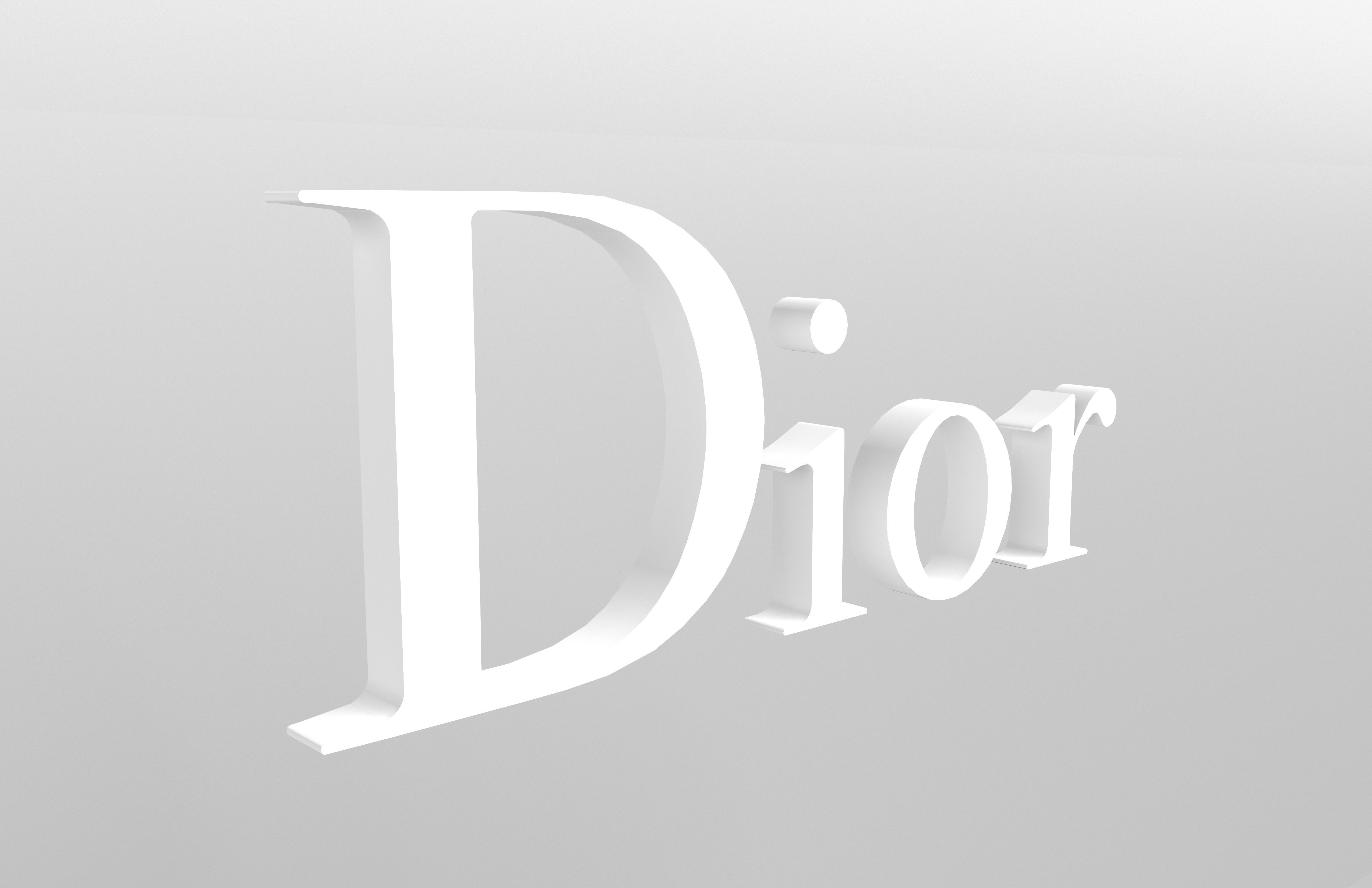 Dior Logo v1 002 free VR / AR / low-poly 3D model | CGTrader