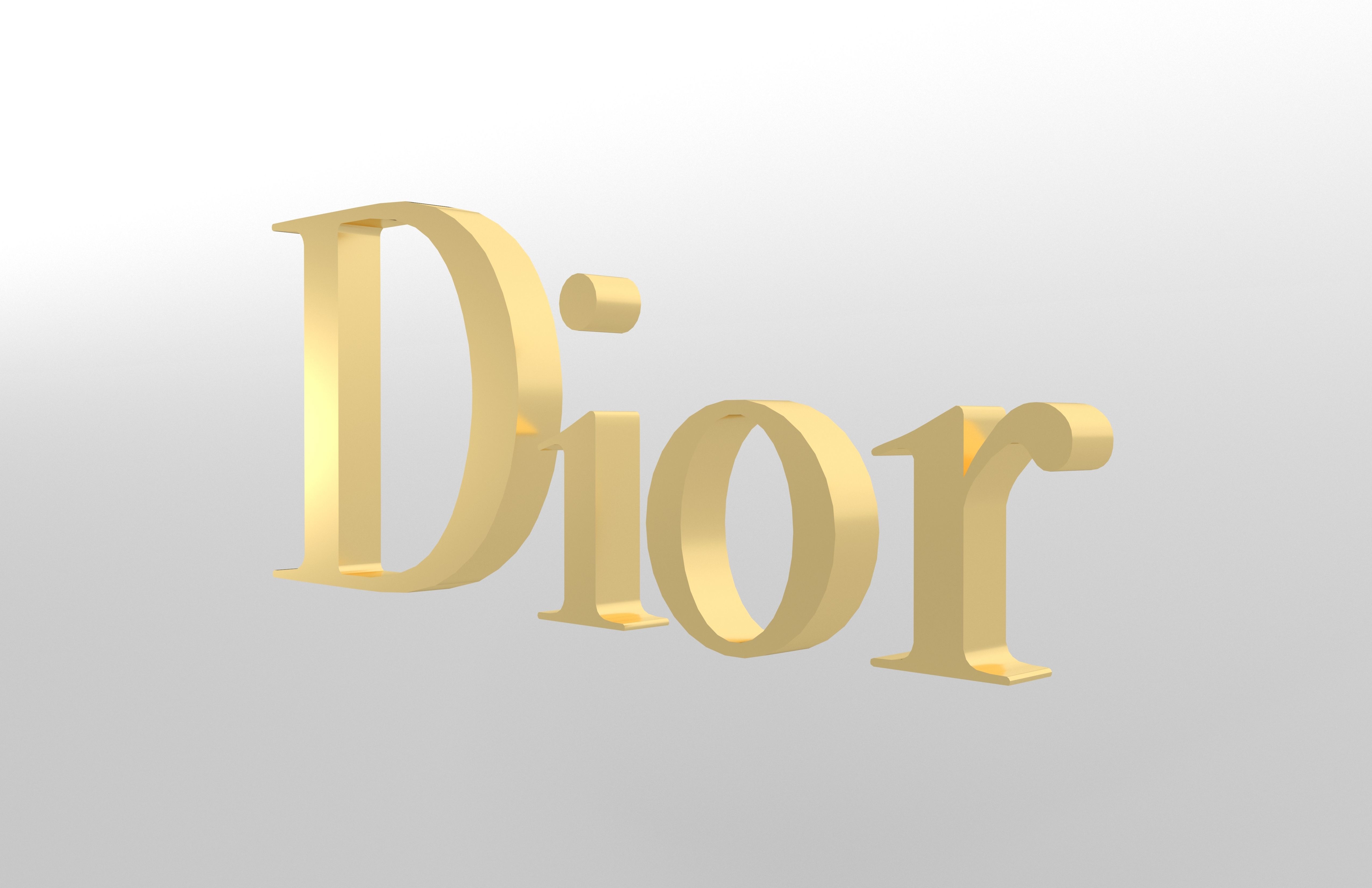 Dior Logo v1 003 free VR / AR / low-poly 3D model | CGTrader