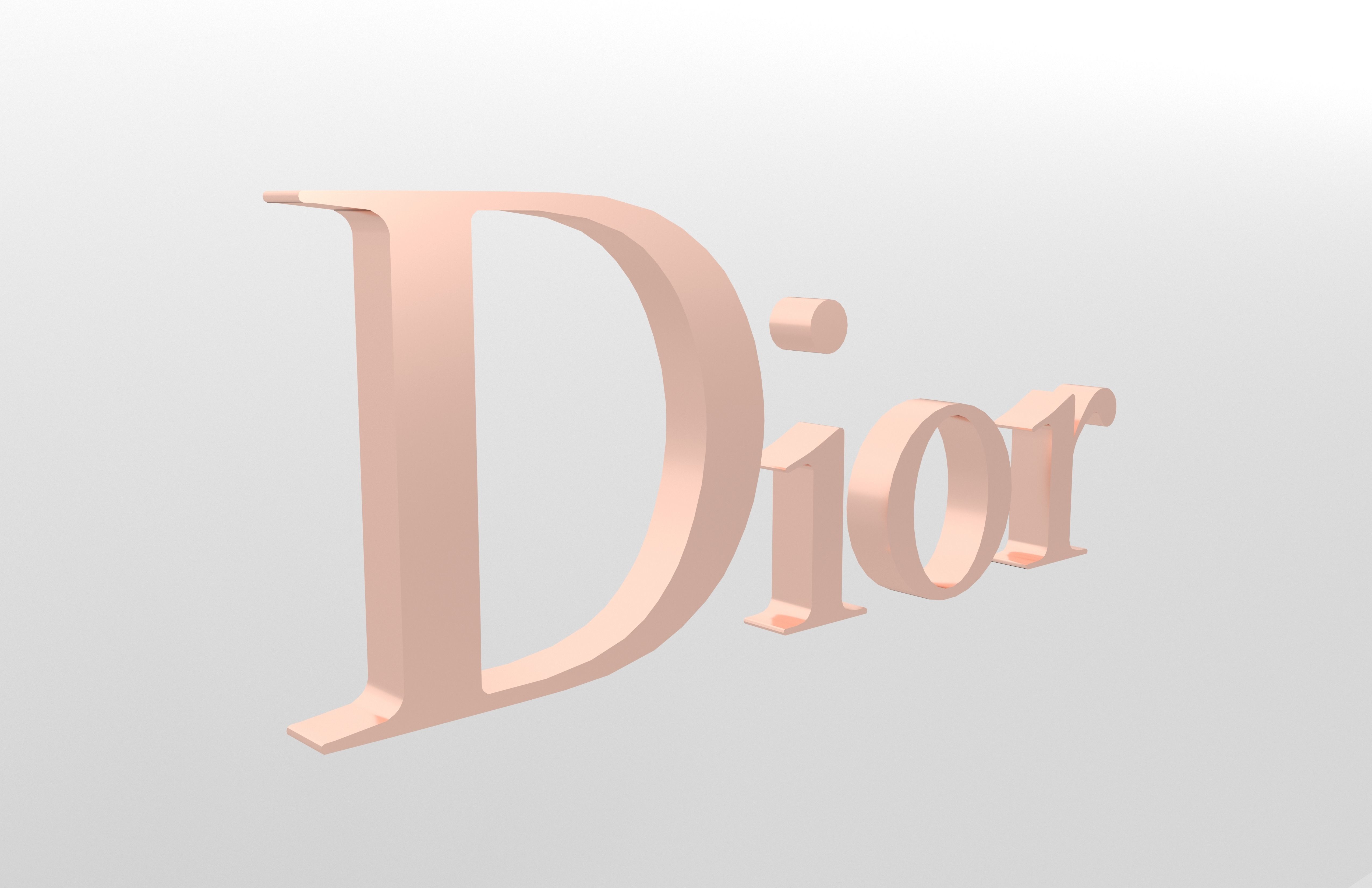 Dior Logo v1 005 free VR / AR / low-poly 3D model | CGTrader