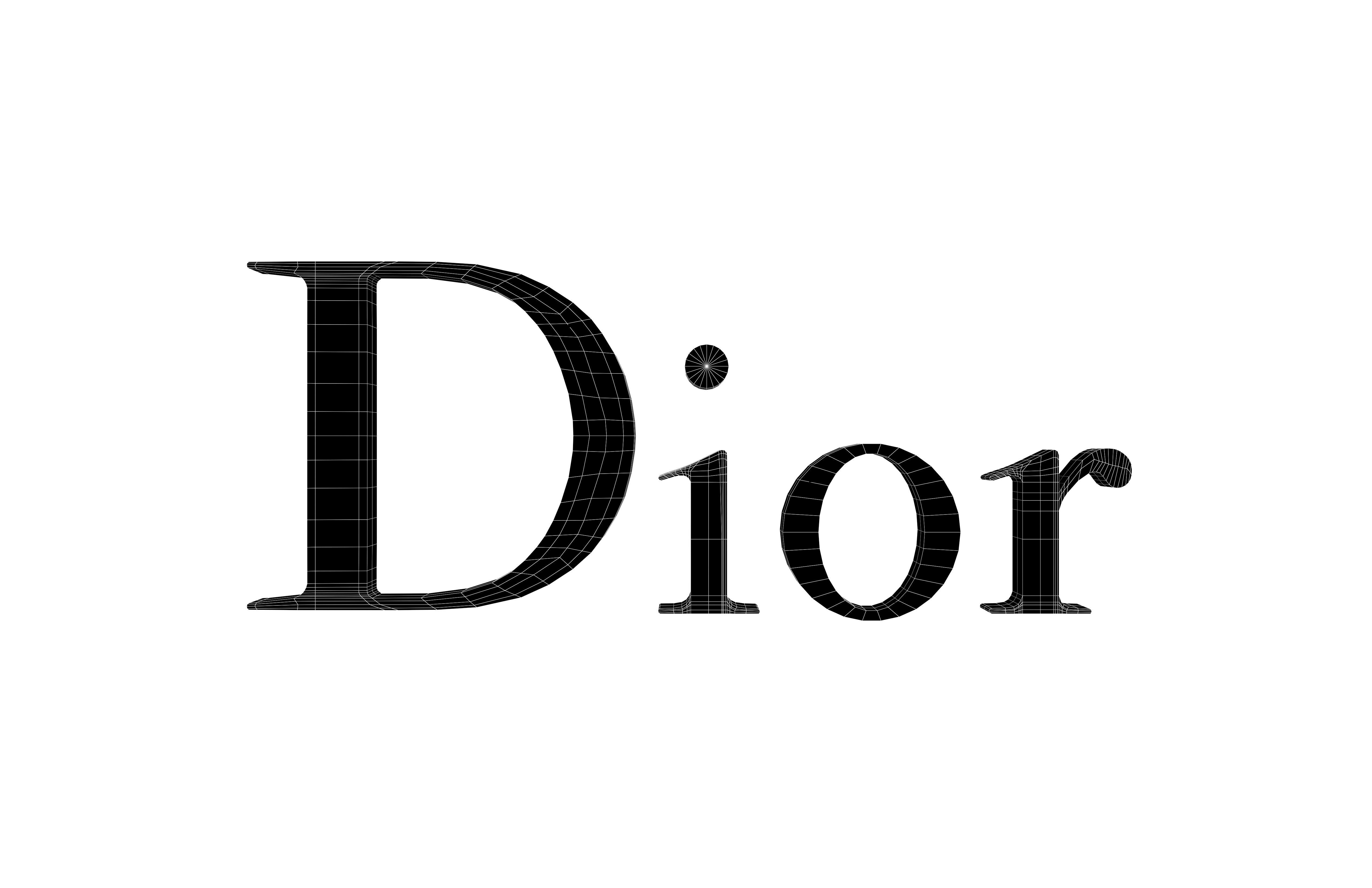 Dior Logo v1 005 free VR / AR / low-poly 3D model | CGTrader