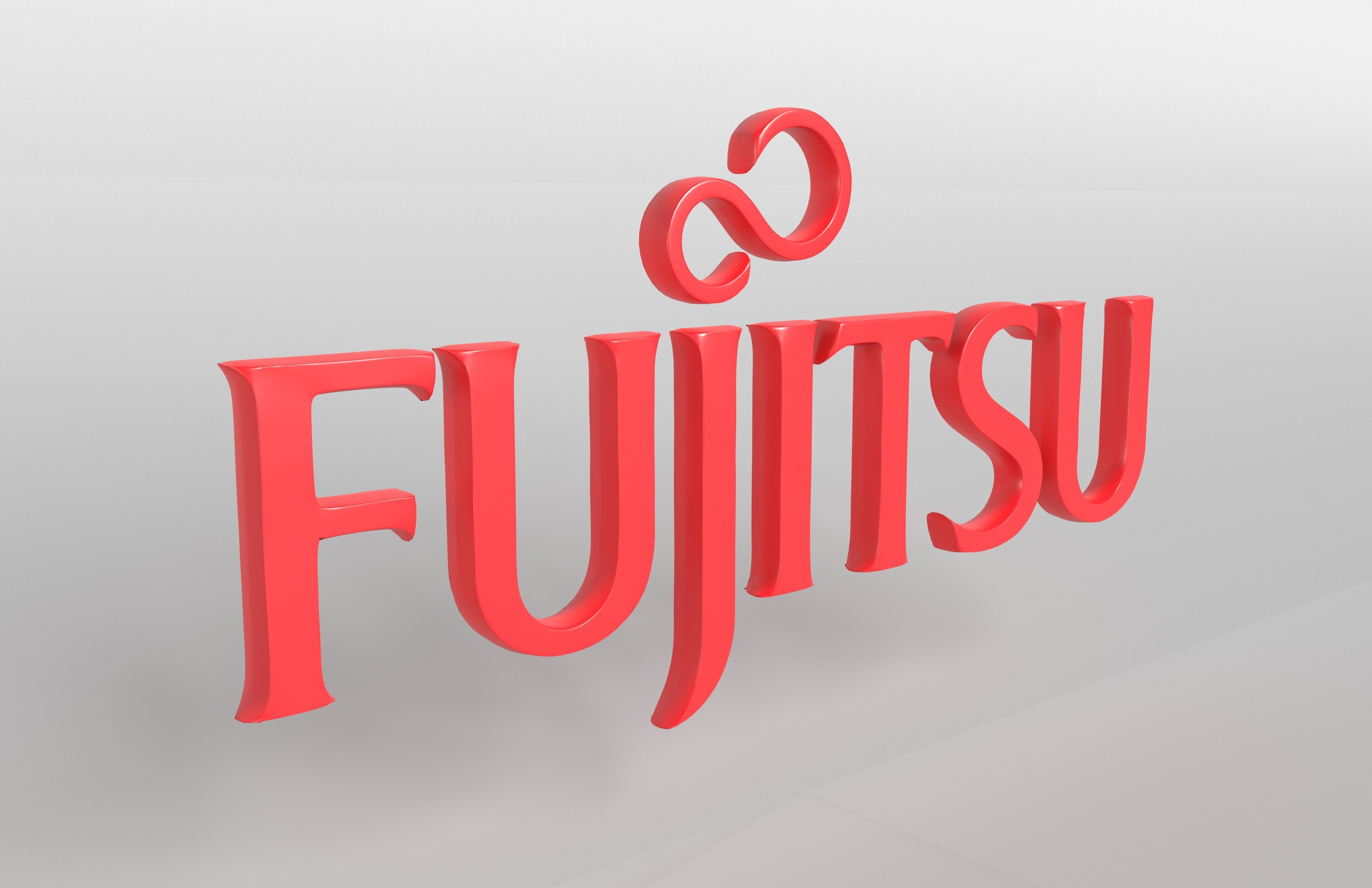 FUJITSU Logo v1 001 free VR / AR / low-poly 3D model | CGTrader