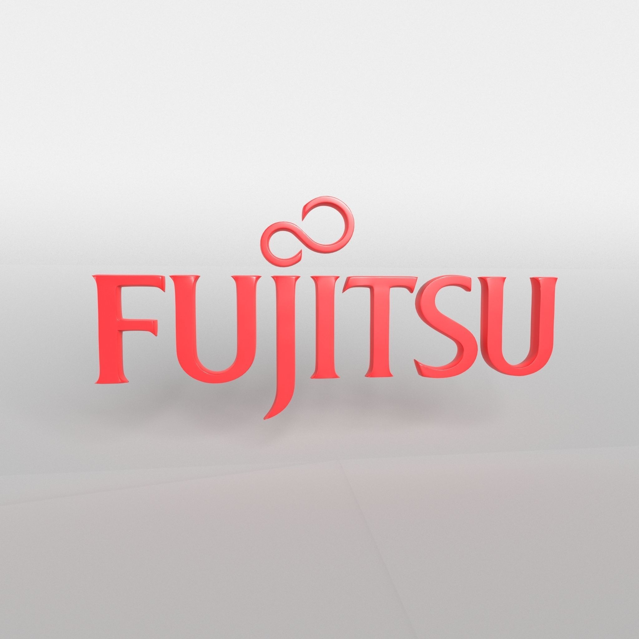 FUJITSU Logo v1 001 free VR / AR / low-poly 3D model | CGTrader