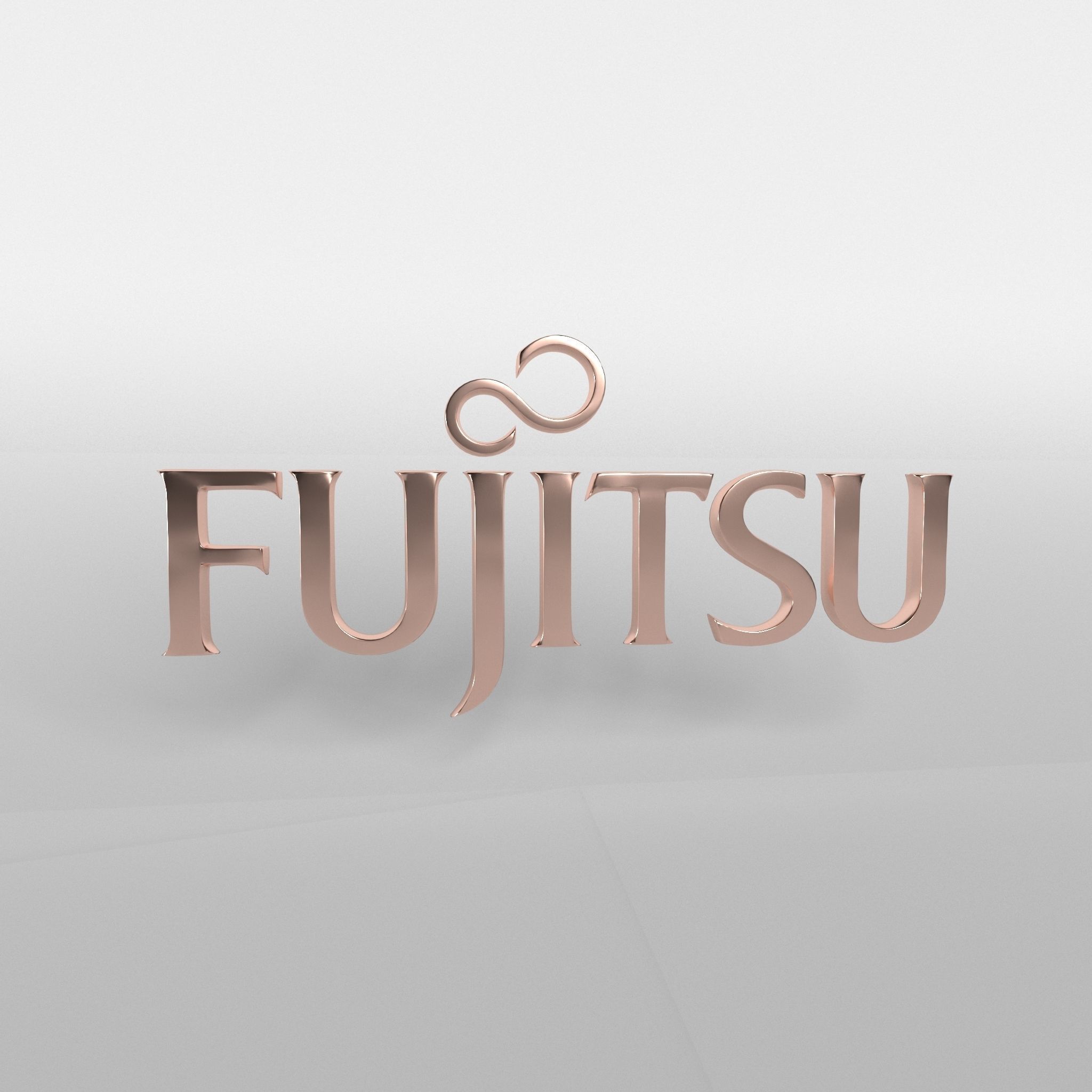 FUJITSU Logo v1 004 free VR / AR / low-poly 3D model | CGTrader