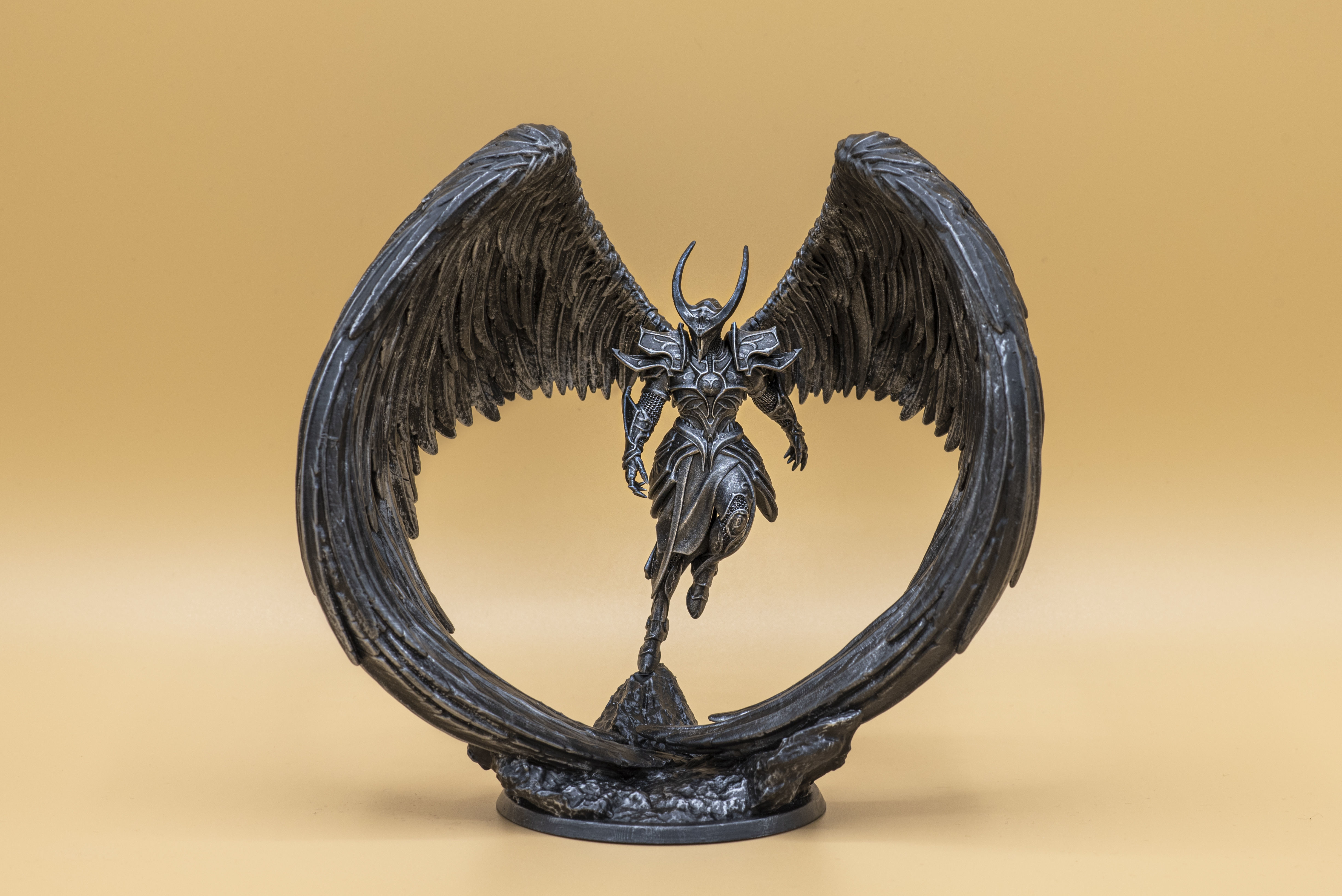 Celestial statue of demon with wings 3D model 3D printable | CGTrader