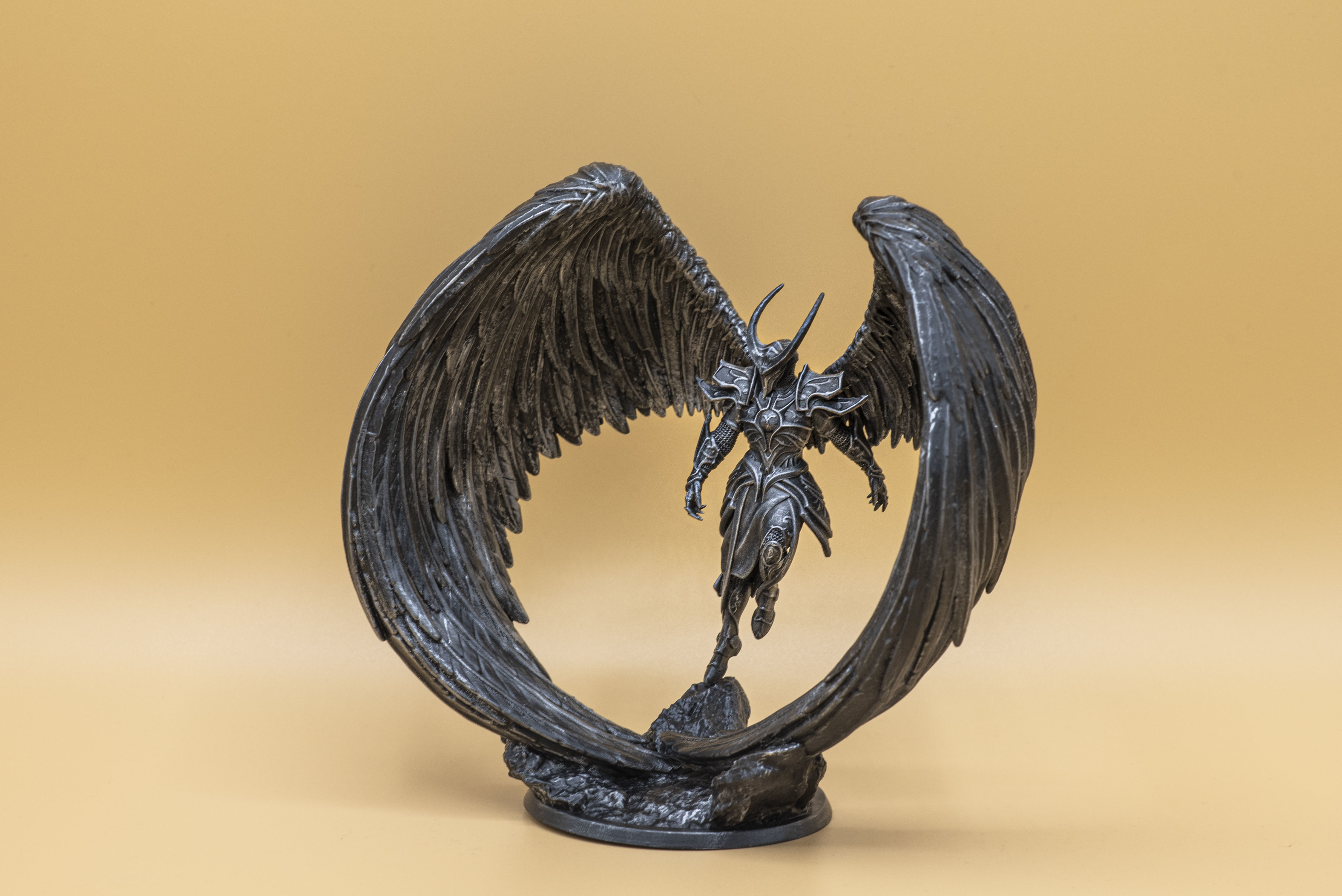 Celestial statue of demon with wings 3D model 3D printable | CGTrader