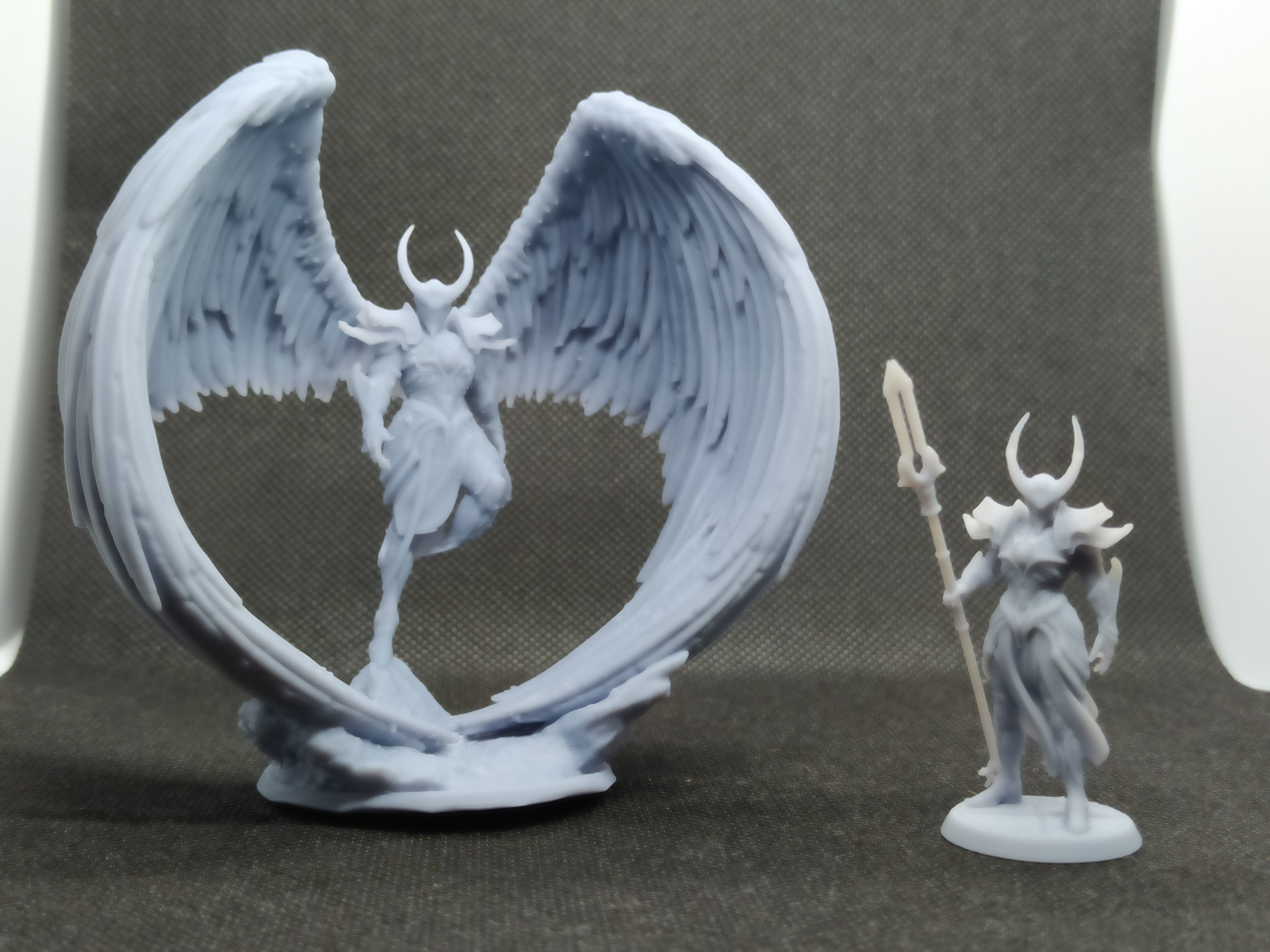Celestial statue of demon with wings 3D model 3D printable | CGTrader