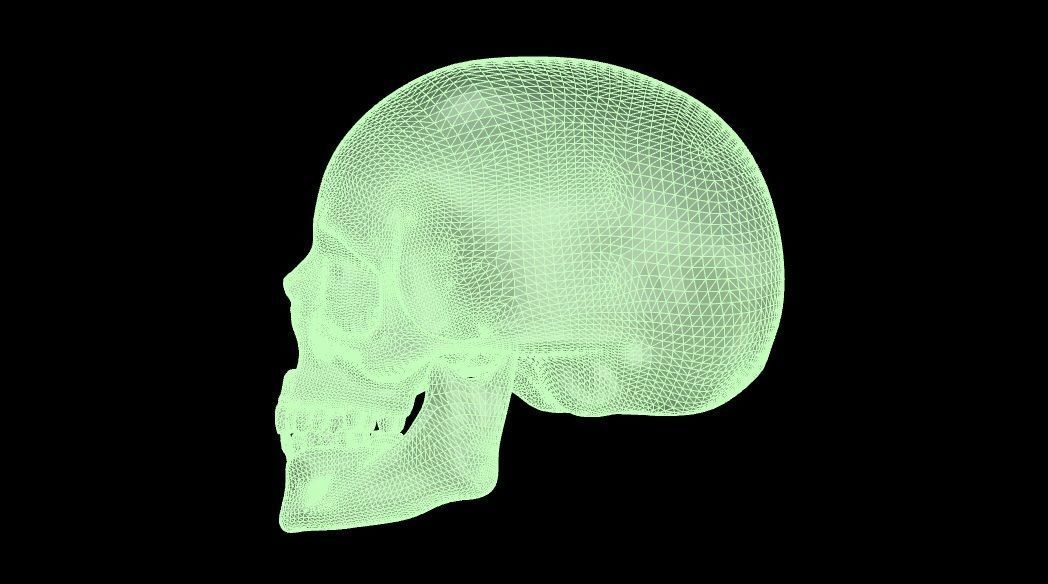 3D Skull print model glowing 3D model 3D printable | CGTrader
