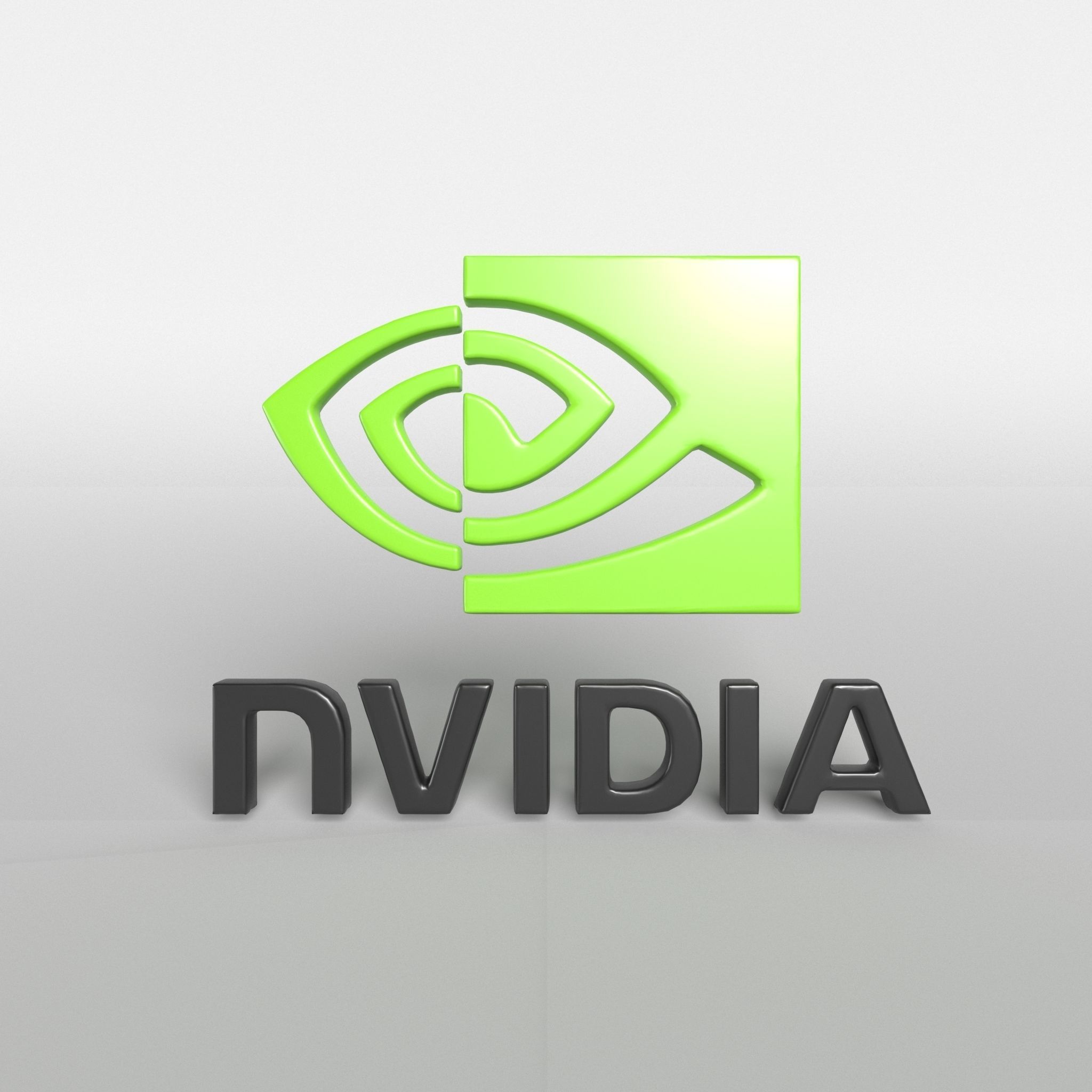 Nvidia Logo v1 001 free VR / AR / low-poly 3D model | CGTrader