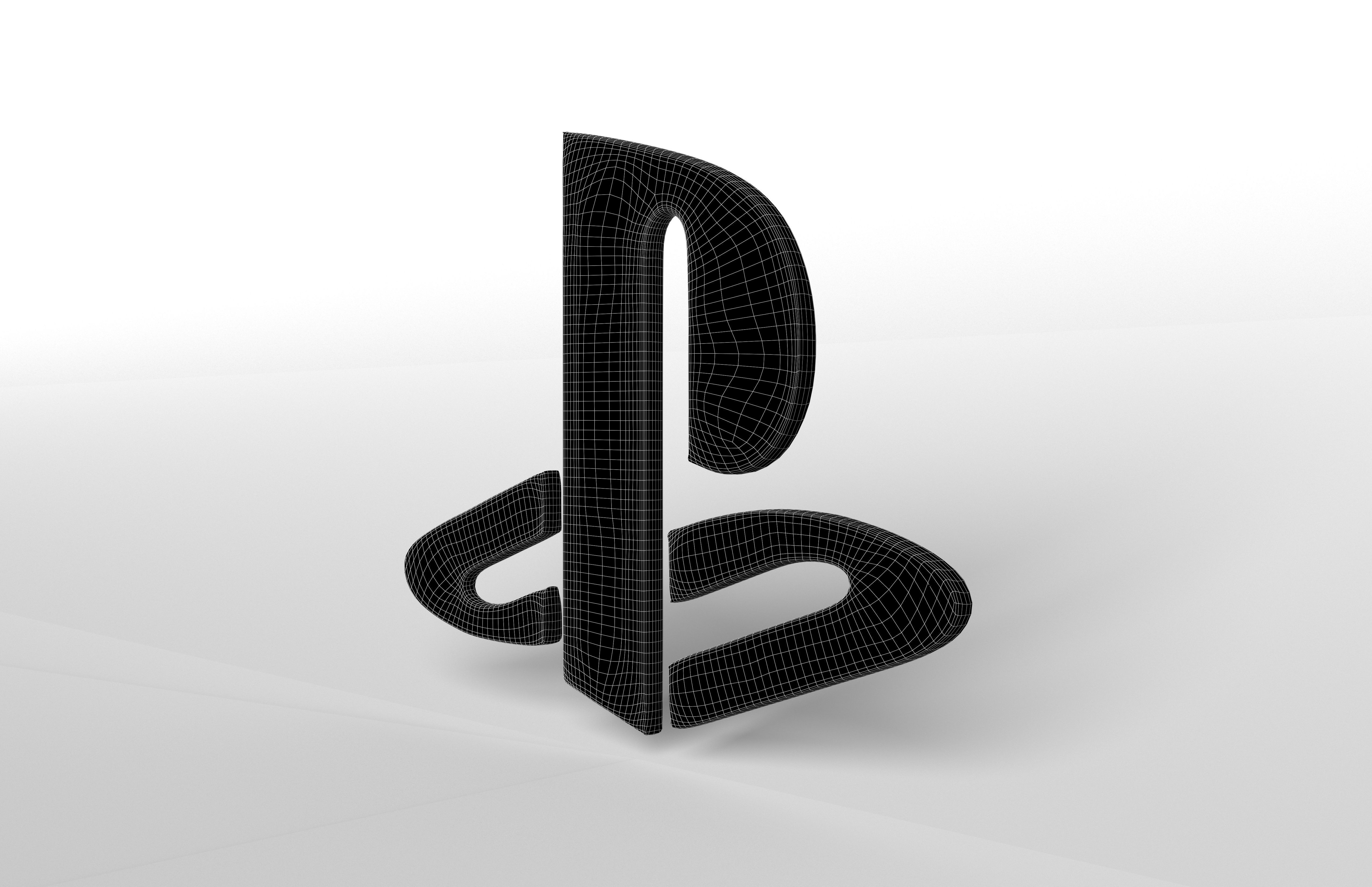 Playstation Logo v1 001 free VR / AR / low-poly 3D model | CGTrader