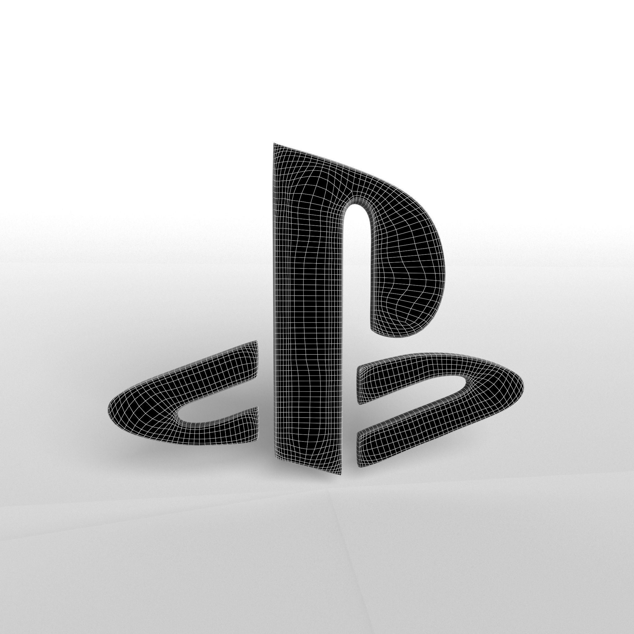 Playstation Logo v1 003 free VR / AR / low-poly 3D model | CGTrader