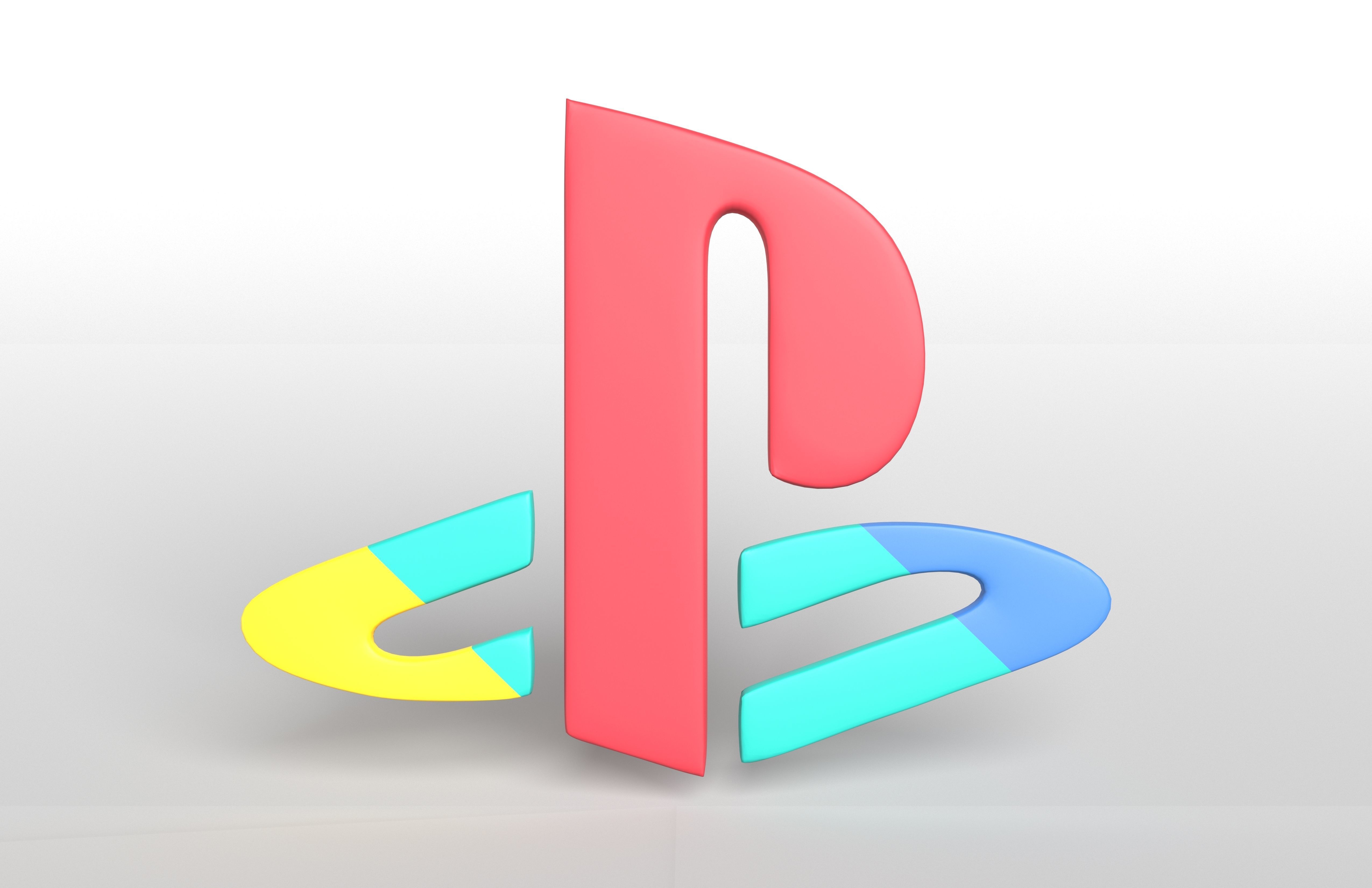 Playstation Logo v1 003 free VR / AR / low-poly 3D model | CGTrader