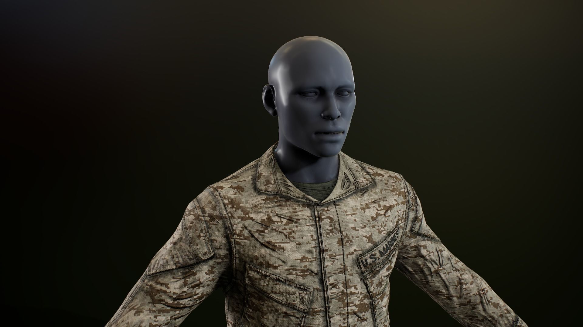 3D model USMC Blouse VR / AR / low-poly | CGTrader