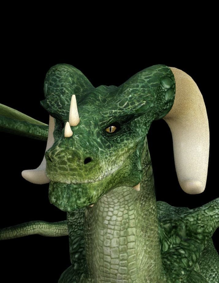 Dragon with horn free VR / AR / low-poly 3D model rigged | CGTrader