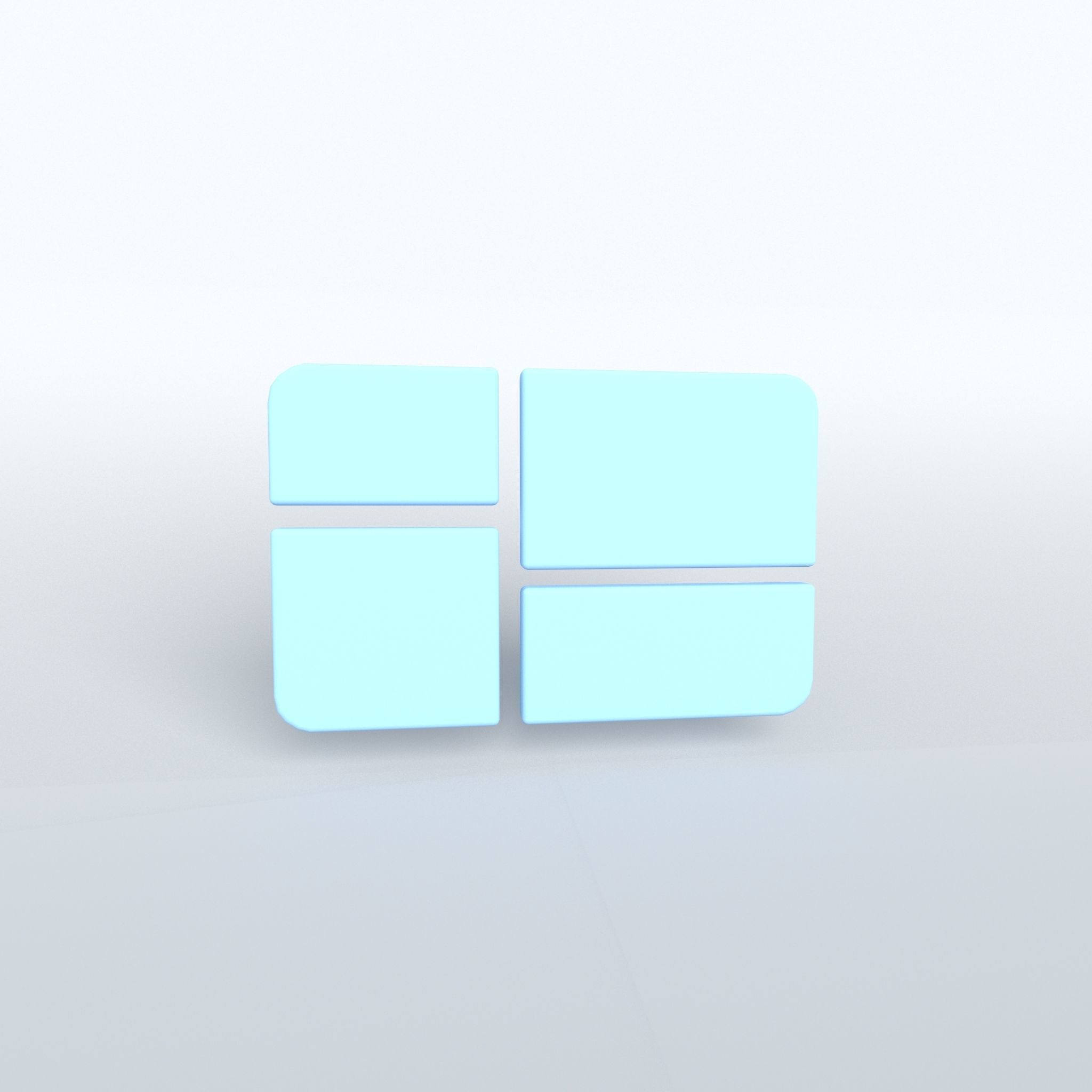 Windows 1 Logo v1 001 free VR / AR / low-poly 3D model | CGTrader