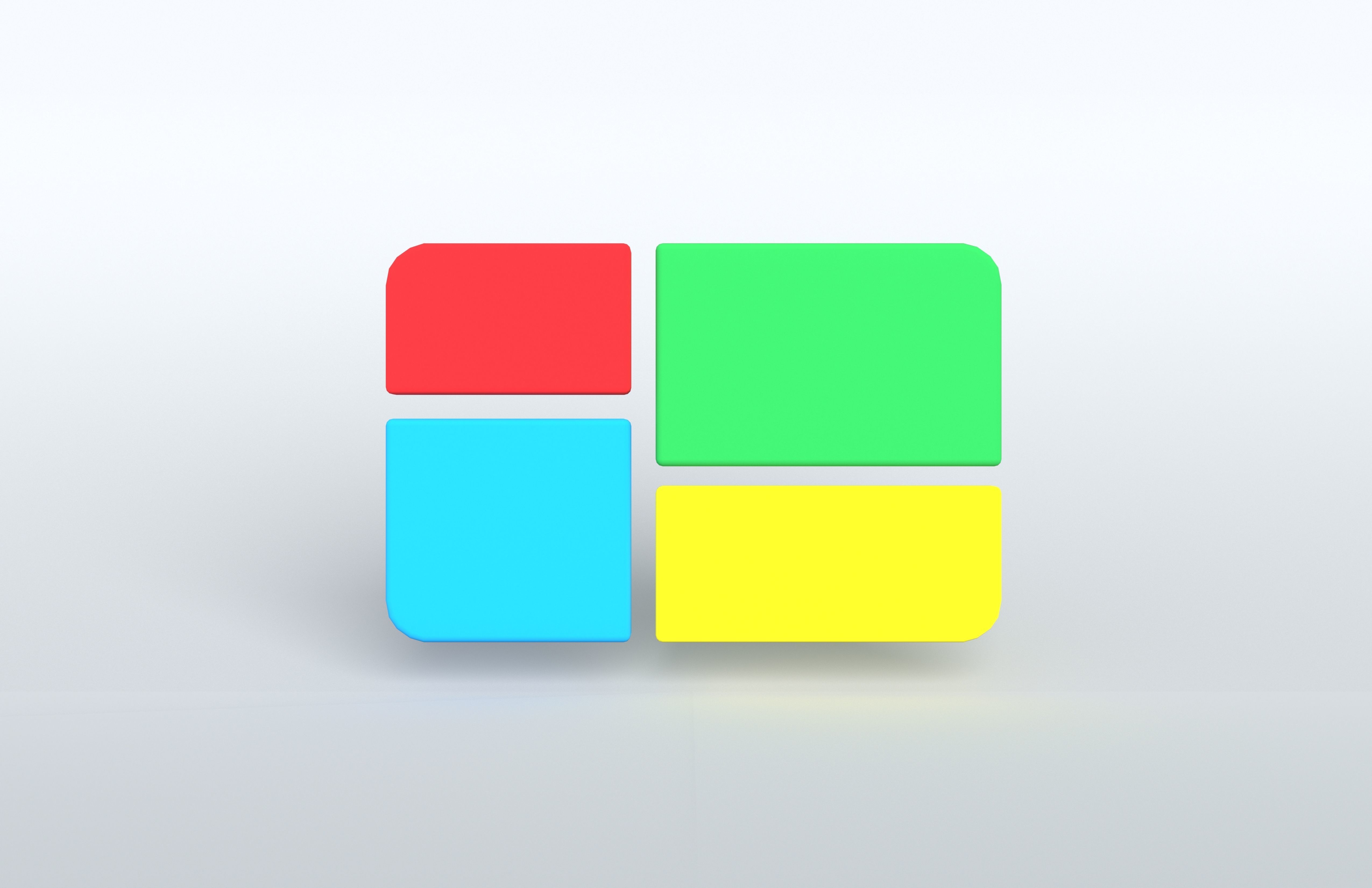 Windows 1 Logo v1 002 free VR / AR / low-poly 3D model | CGTrader