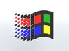 Windows 95 Logo v1 001 free VR / AR / low-poly 3D model | CGTrader