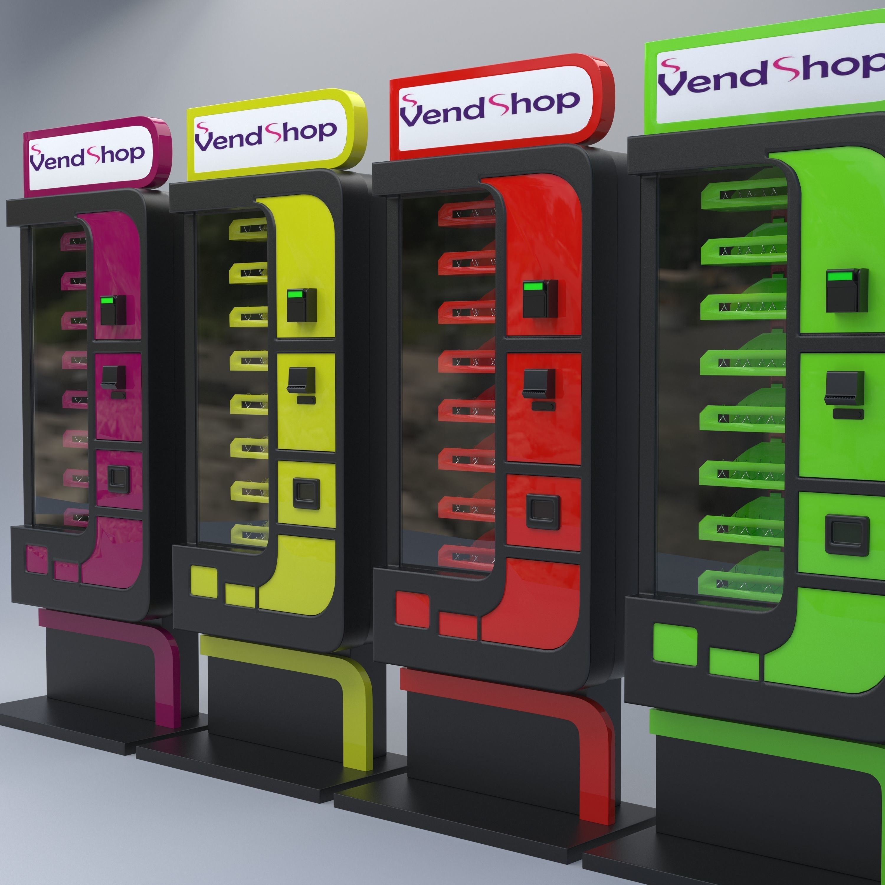 vending machine 3D model | CGTrader