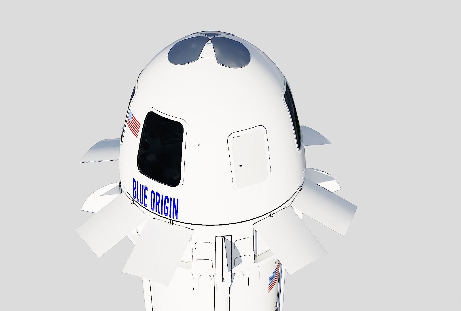 New Shepard 3D model | CGTrader