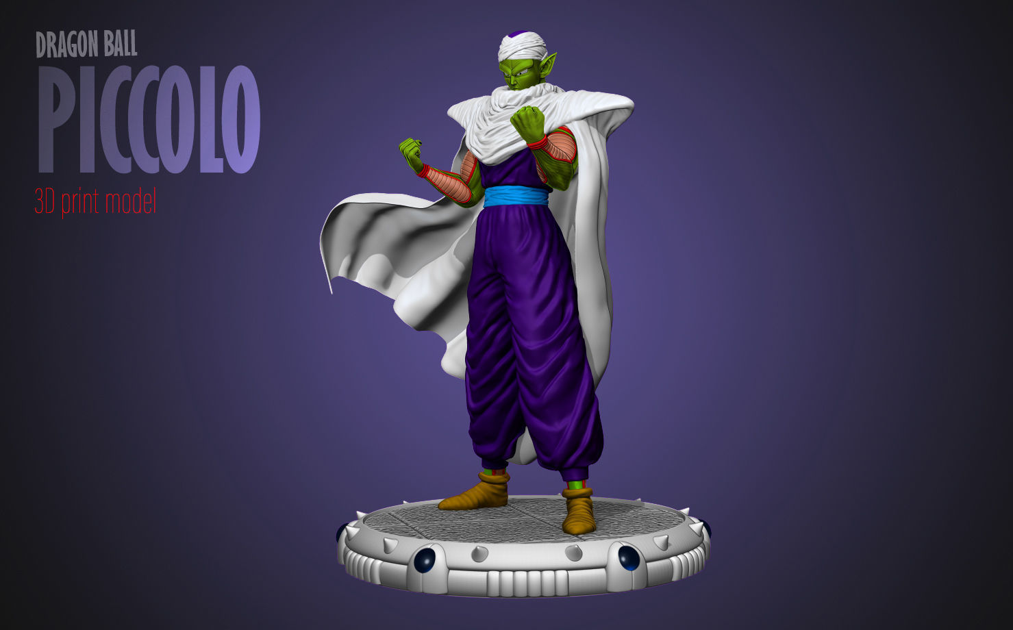 Piccolo 3d print model figure of dragon ball 3D model 3D printable ...