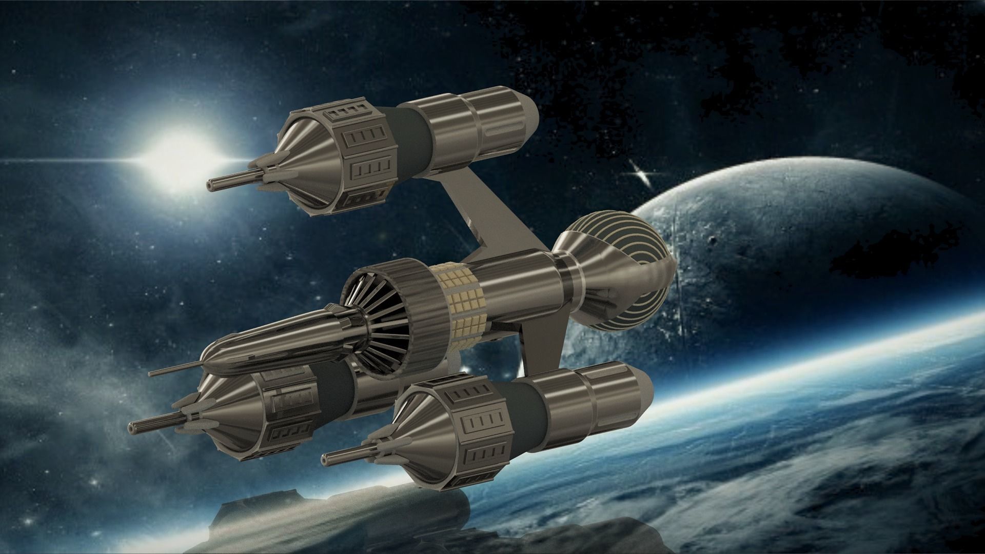 Liberator Blakes 7 3D model 3D printable | CGTrader