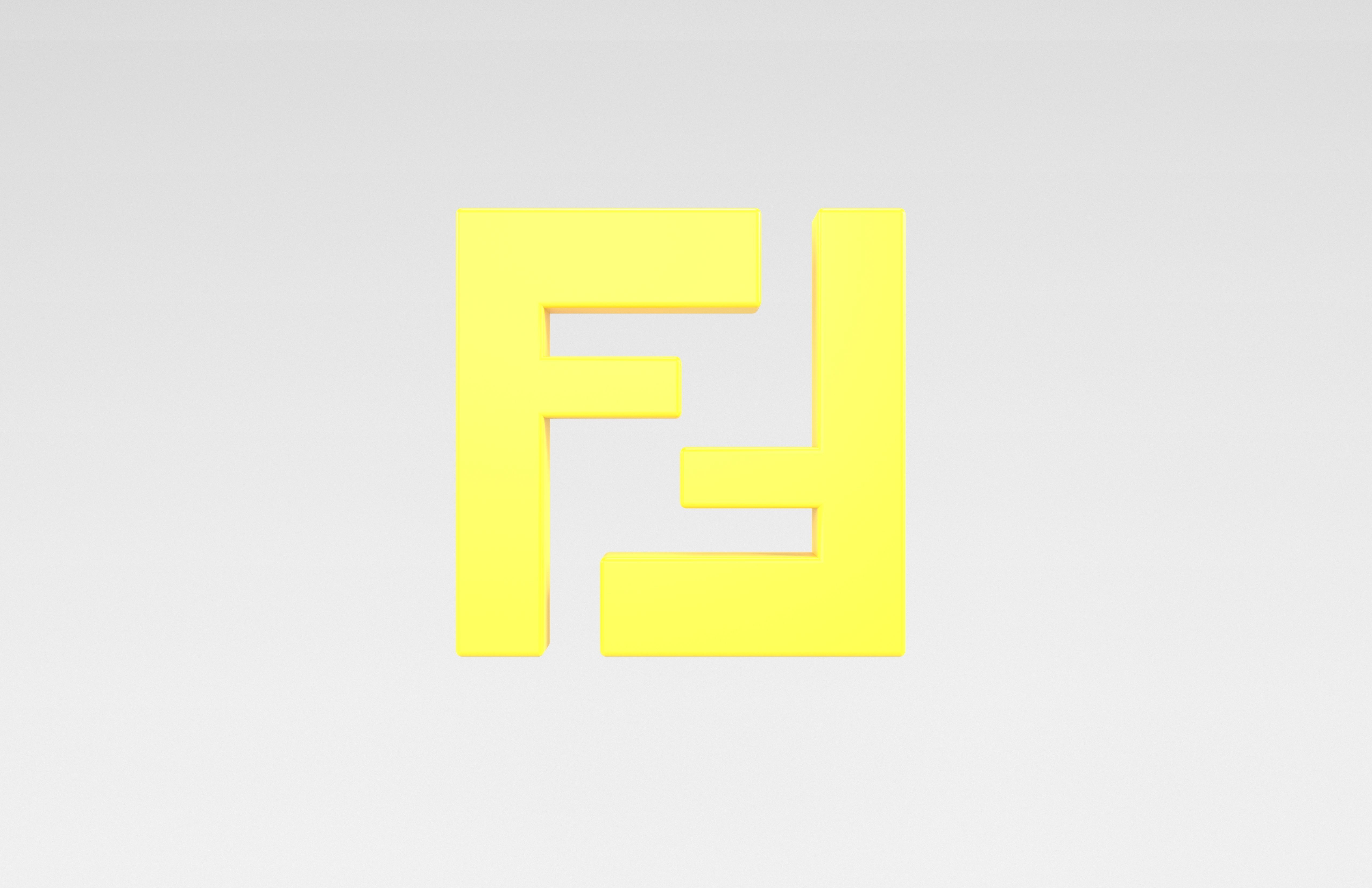 FENDI Logo v1 002 free VR / AR / low-poly 3D model | CGTrader