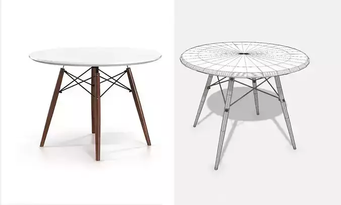 Modern Table I PBR I Subdiv - Ready 3D model | CGTrader