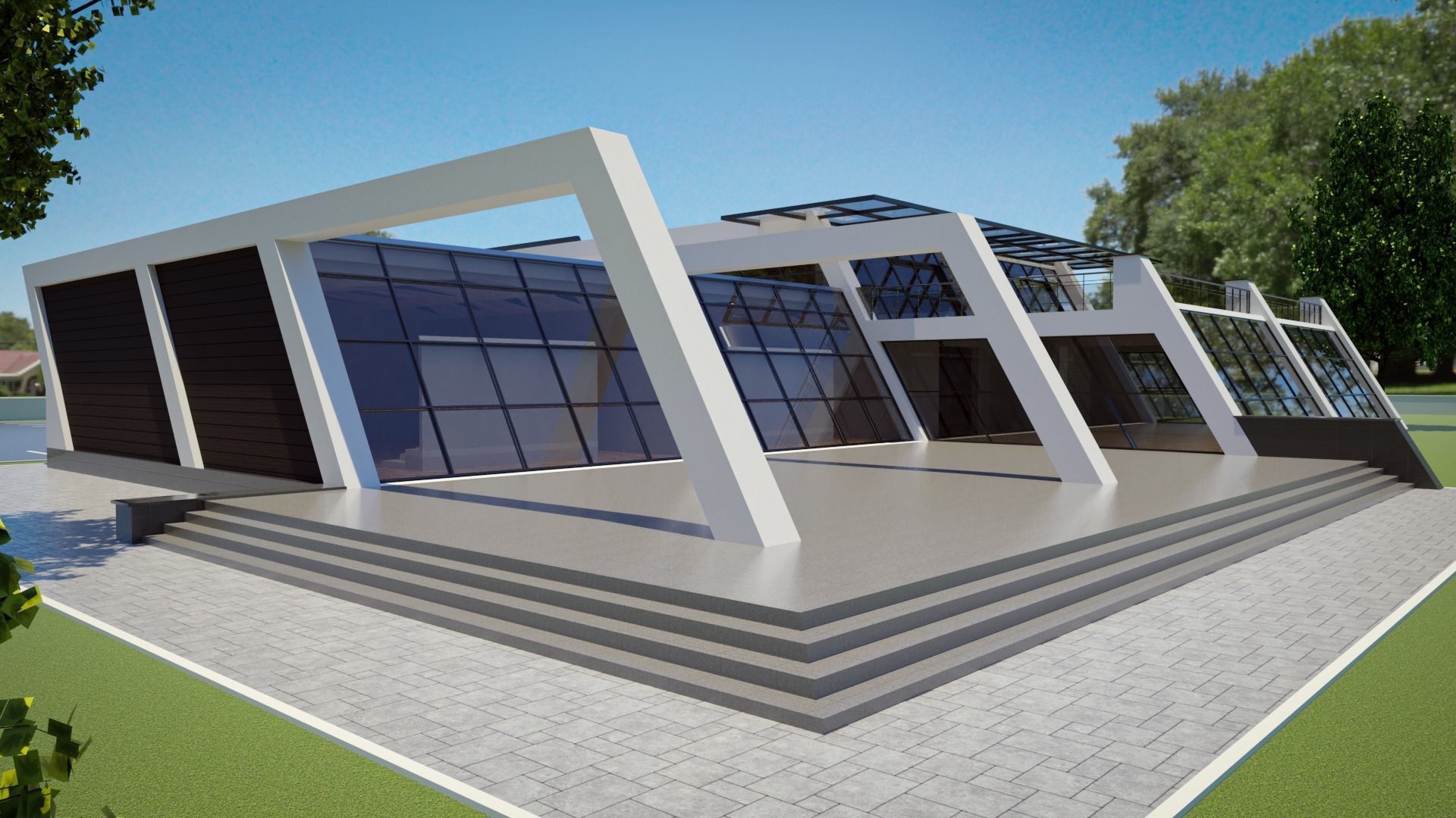 Conference centre 3D model | CGTrader