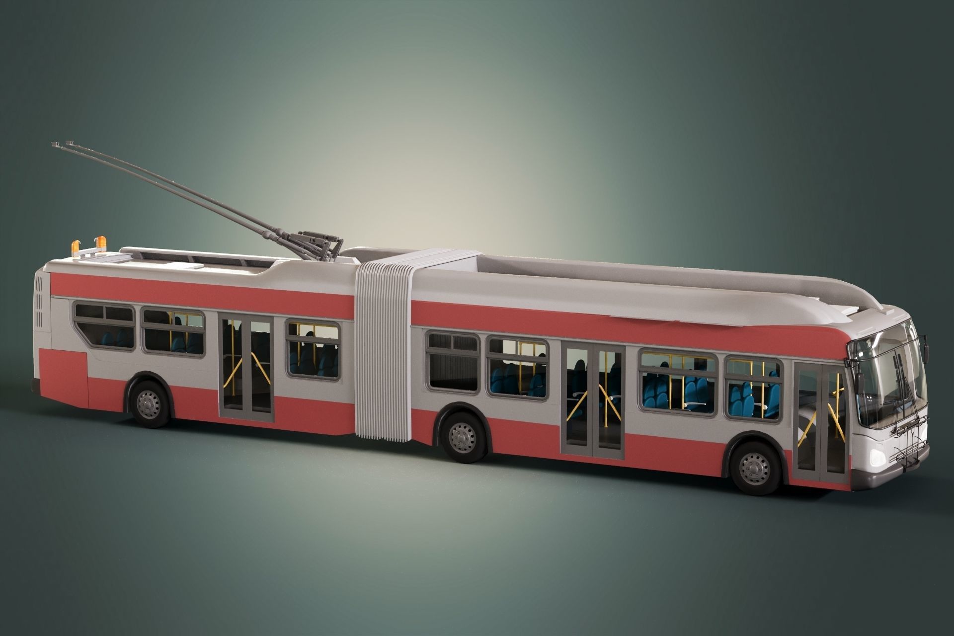 San Francisco Trolleybus SFMTA MUNI Midpoly 3D model | CGTrader
