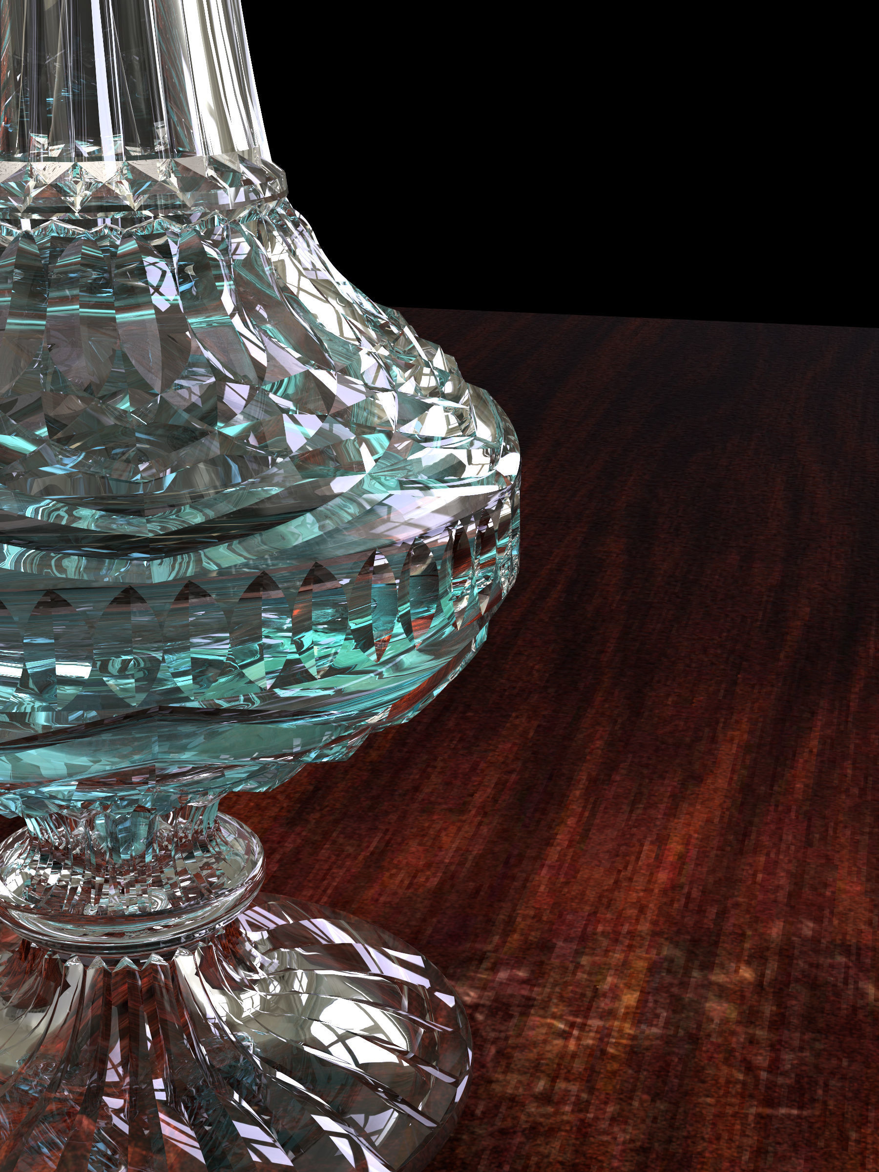 crystal glass antique 3D model | CGTrader