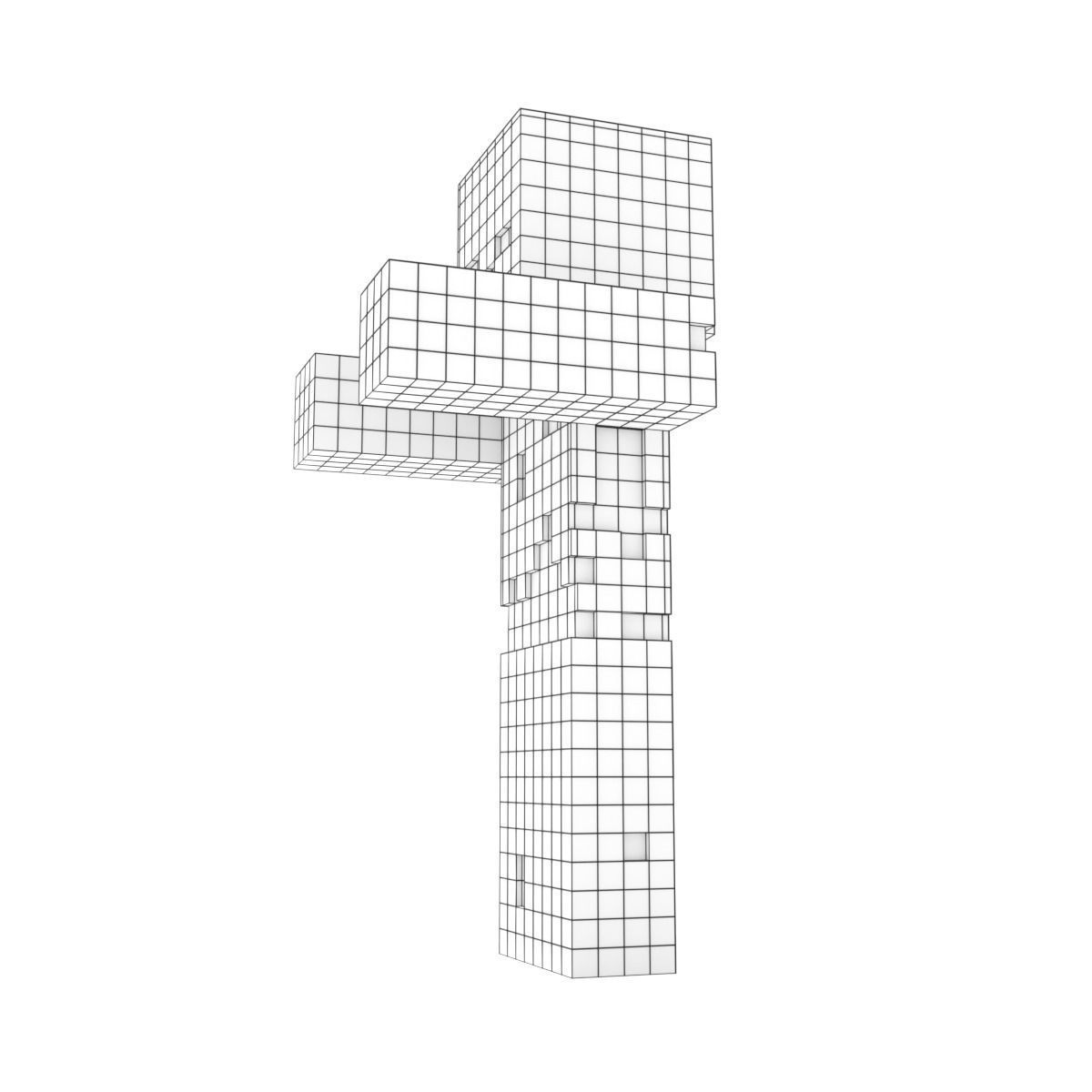 Minecraft Drowned 3D model 3D printable | CGTrader