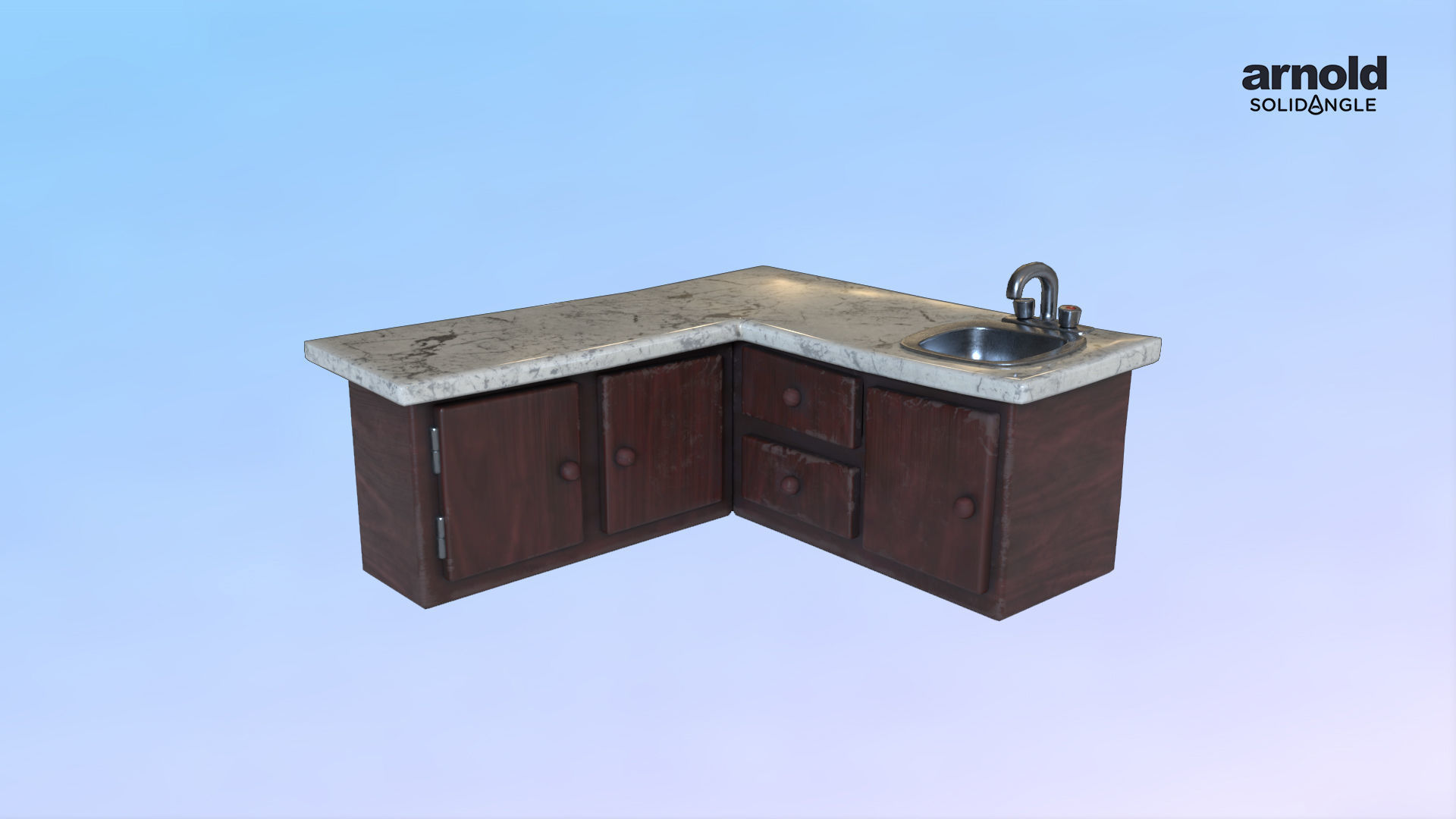 3D model Cartoon Kitchen Layout VR / AR / low-poly | CGTrader