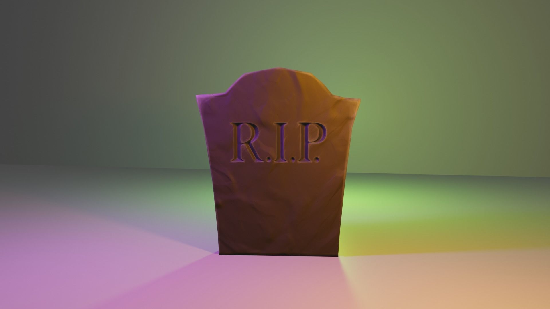 3D model Low Poly Stylistic Grave Stone VR / AR / low-poly | CGTrader