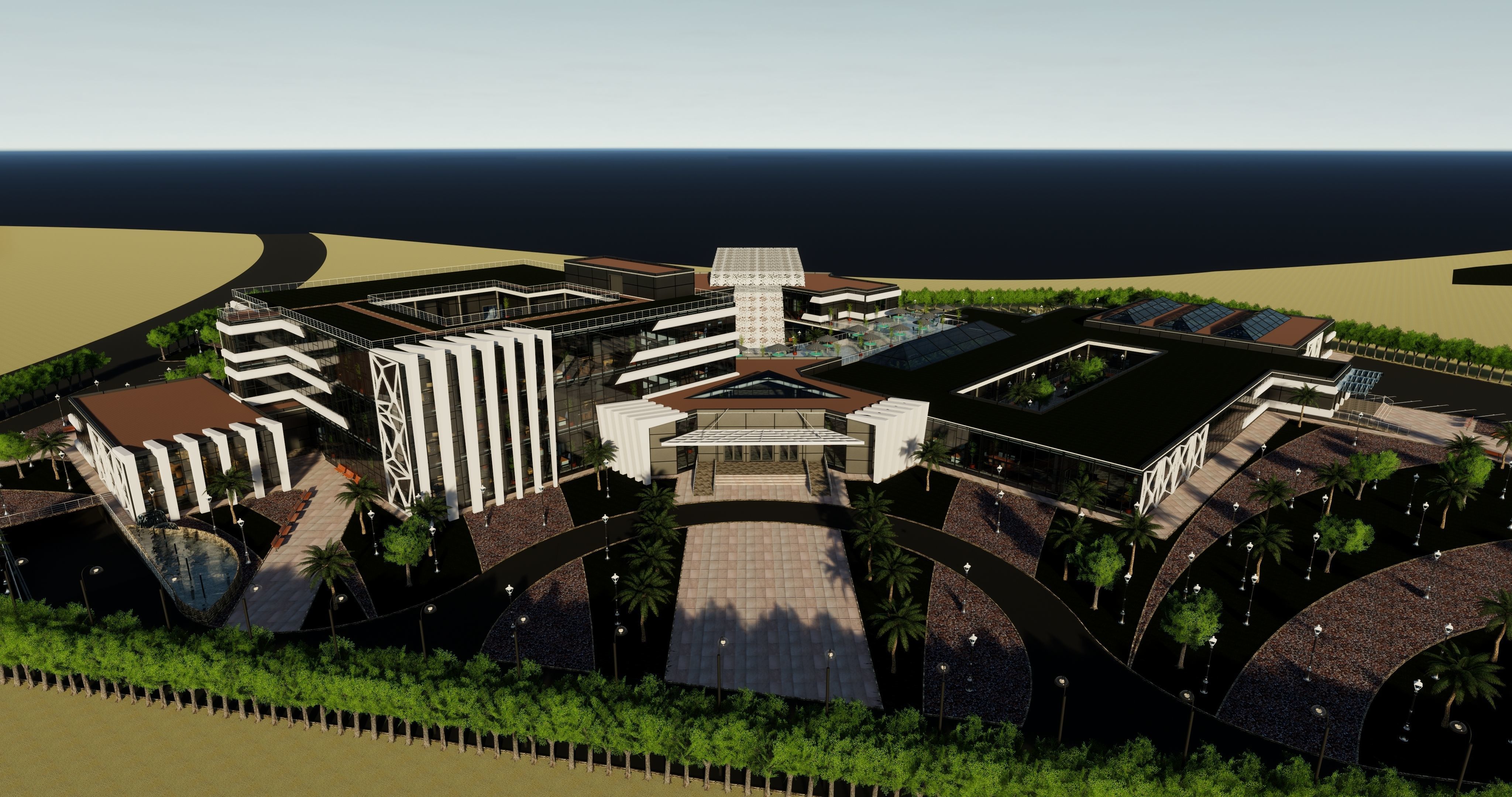 research and training center 3D model | CGTrader