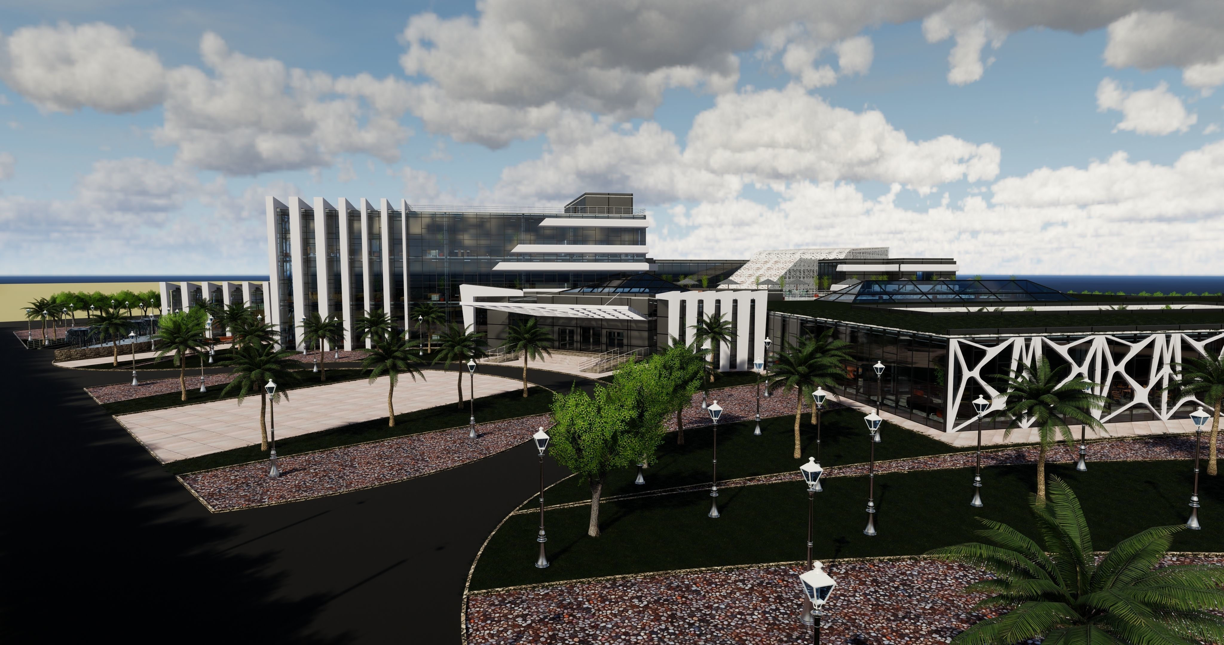 research and training center 3D model | CGTrader