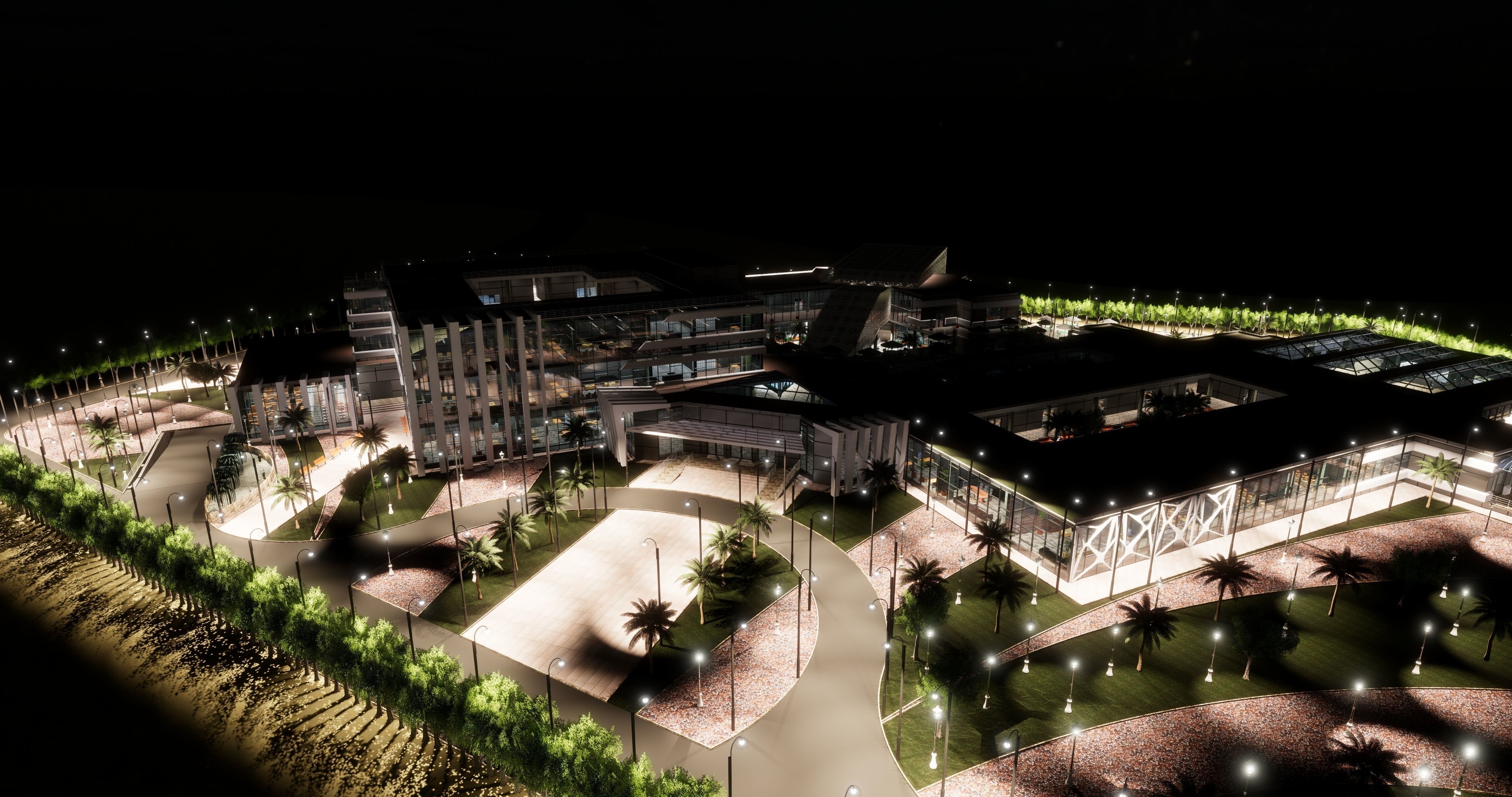 research and training center 3D model | CGTrader