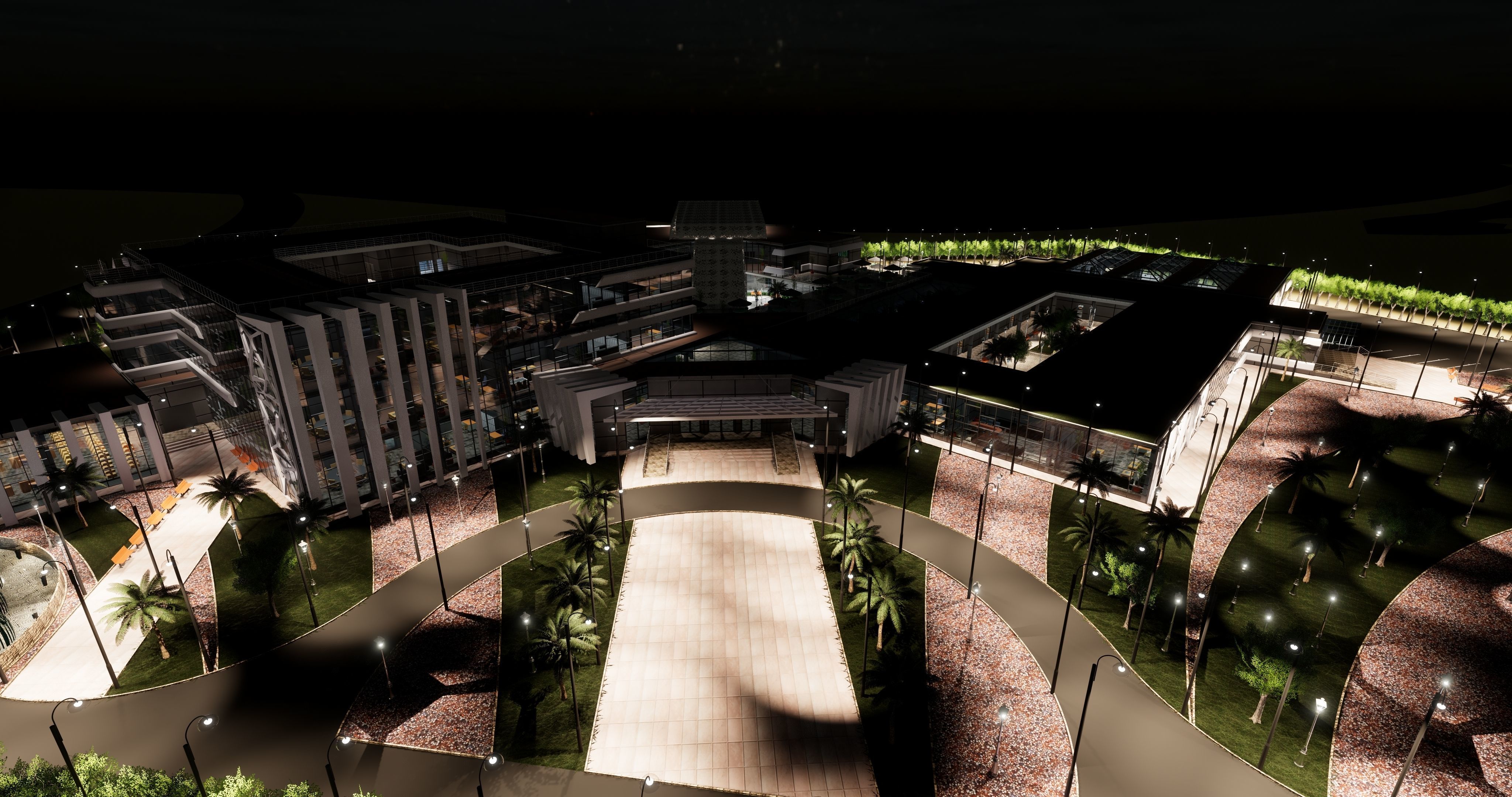 research and training center 3D model | CGTrader