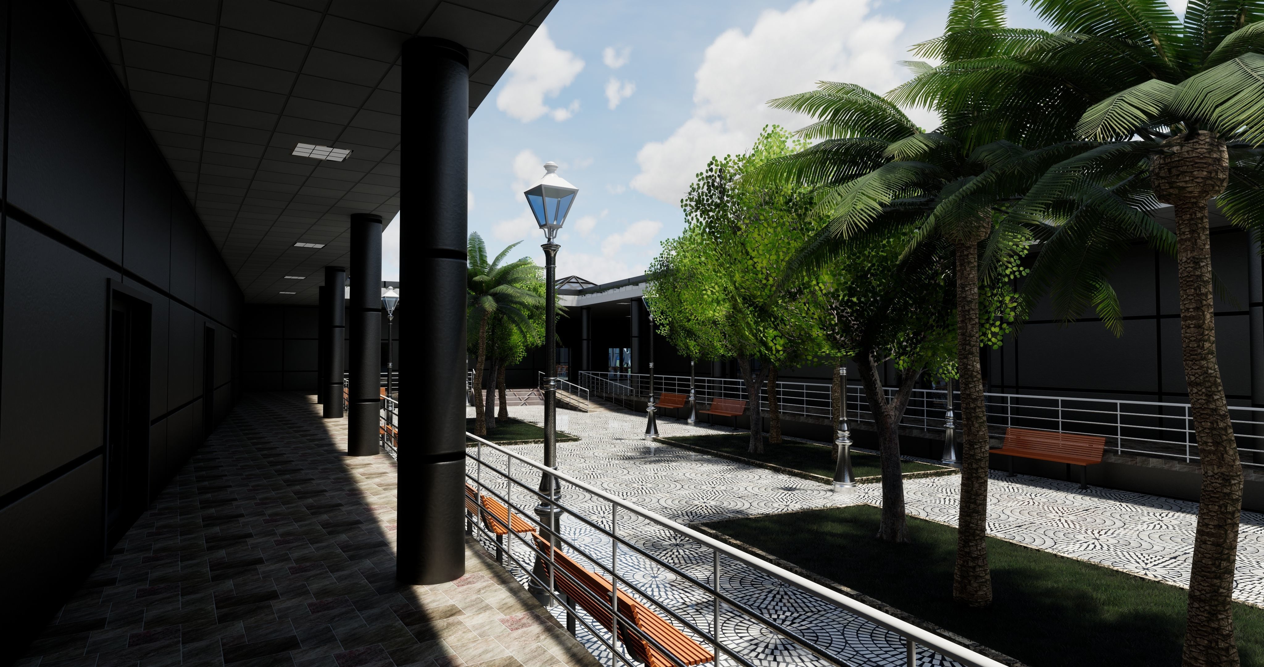 research and training center 3D model | CGTrader