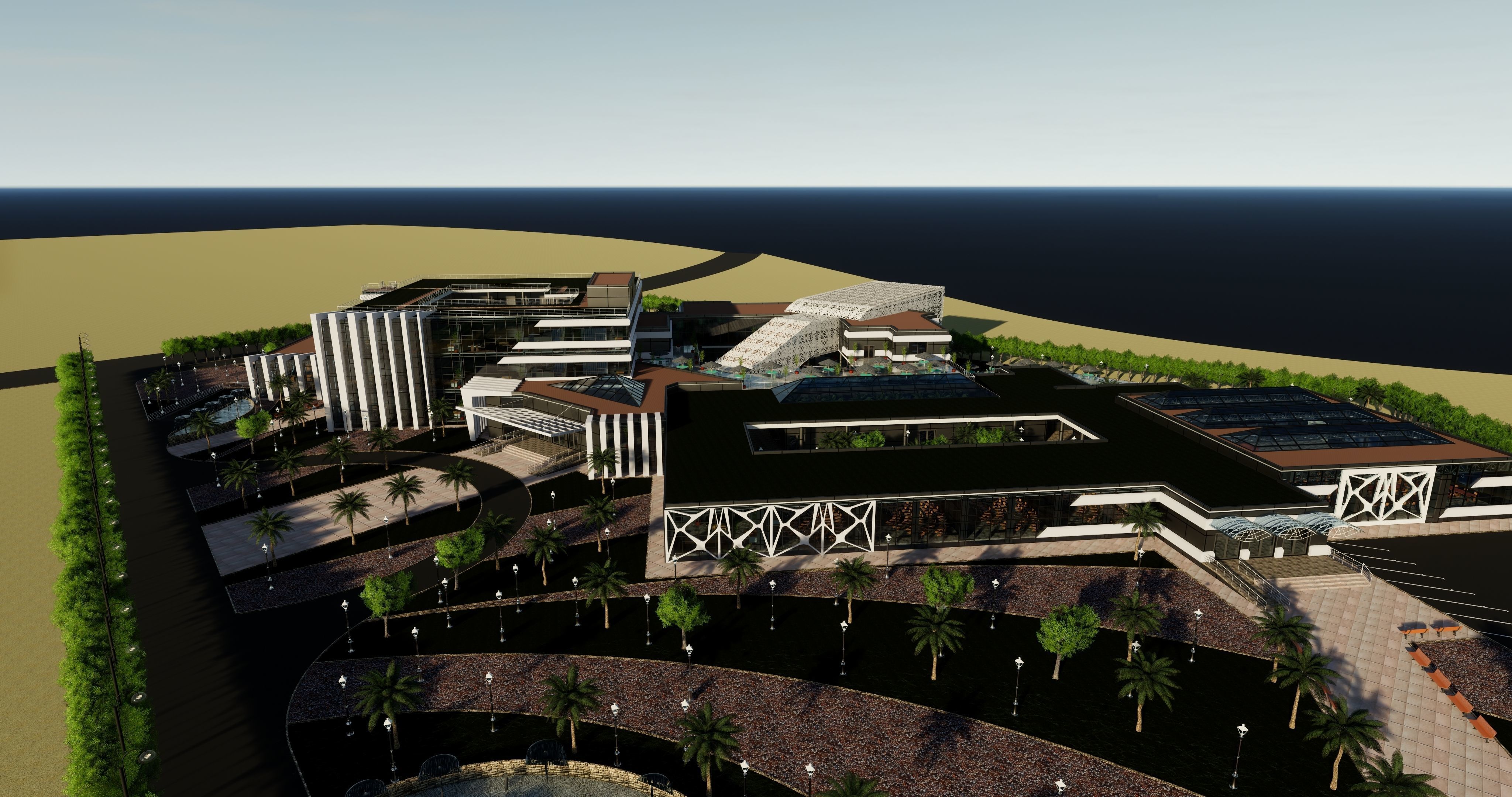 research and training center 3D model | CGTrader