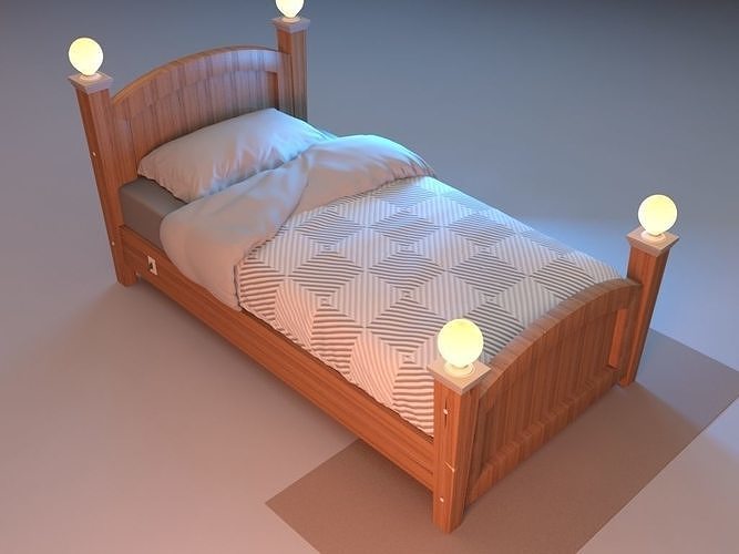 Cartoon Child Bed 3D model | CGTrader