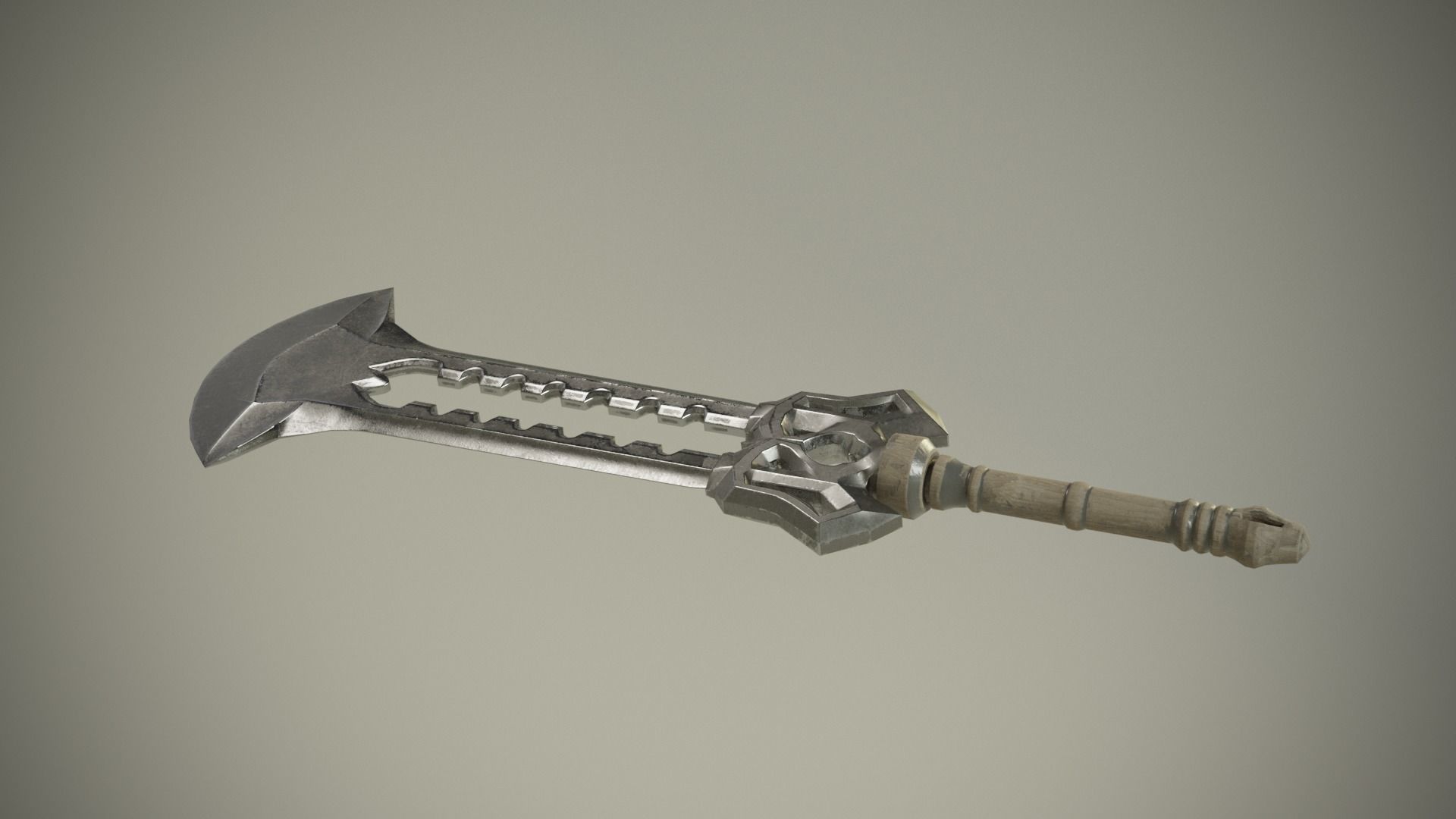Two-handed sword-ax free VR / AR / low-poly 3D model | CGTrader
