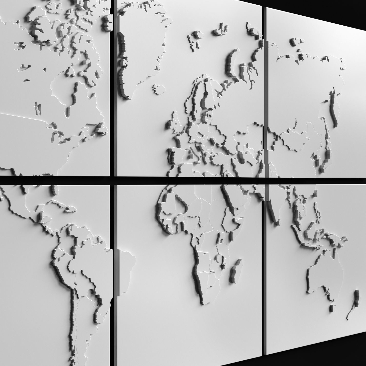 Gypsum frames 3D model | CGTrader
