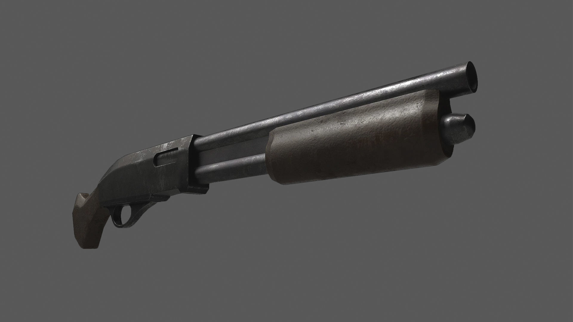 Sawed-off shotgun free VR / AR / low-poly 3D model | CGTrader