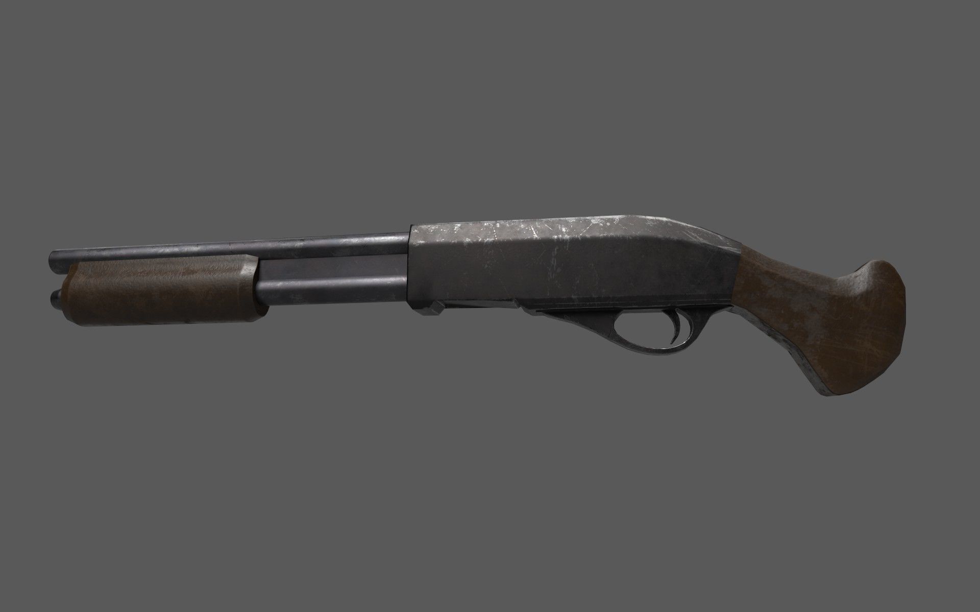 Sawed-off shotgun free VR / AR / low-poly 3D model | CGTrader