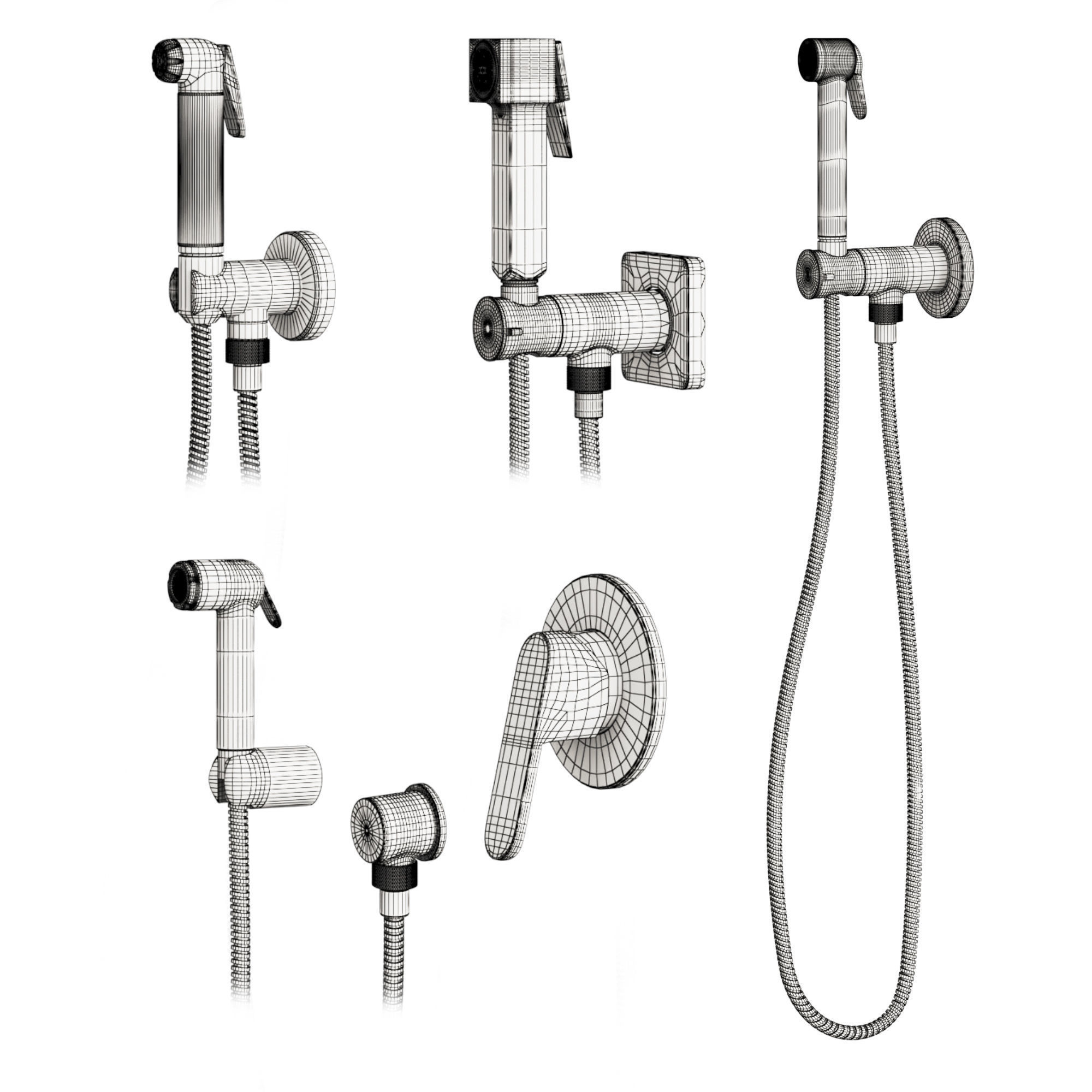 Bossini Mixer Set 3D model | CGTrader