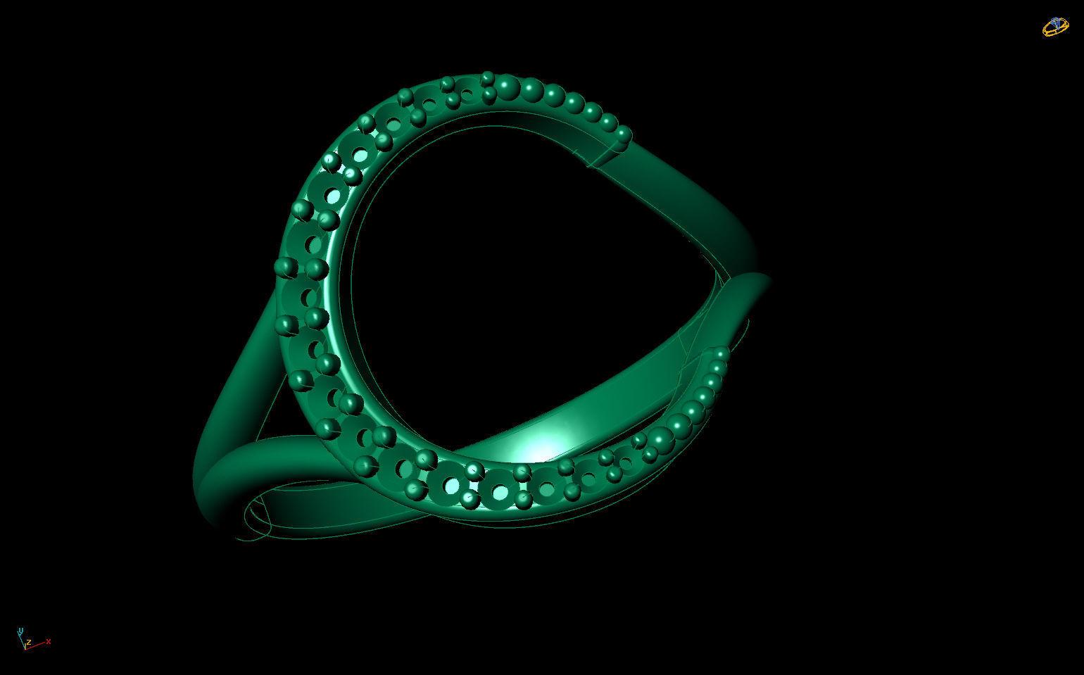 Jewelry Moon ring 3D printable model 3D model 3D printable | CGTrader