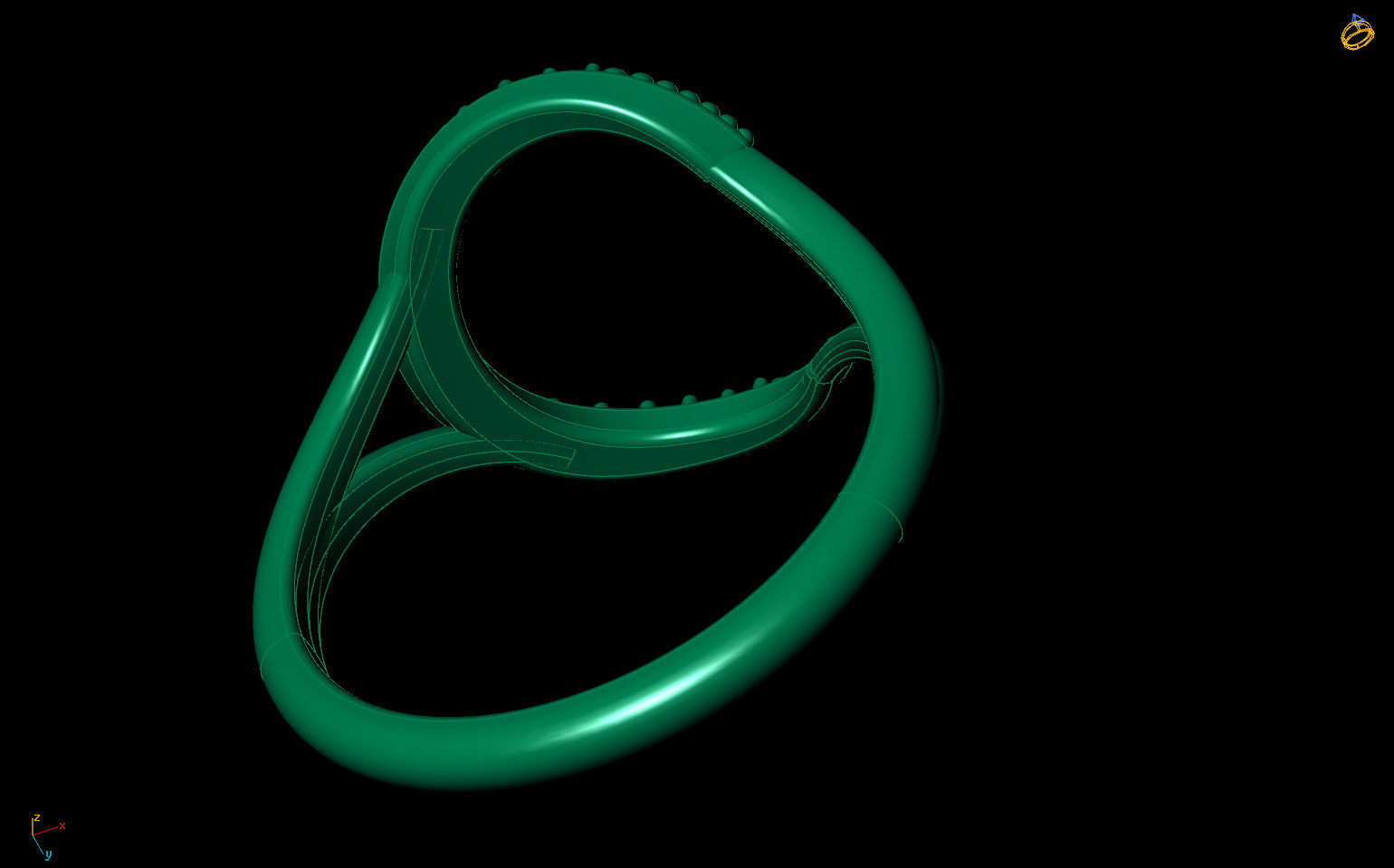 Jewelry Moon ring 3D printable model 3D model 3D printable | CGTrader