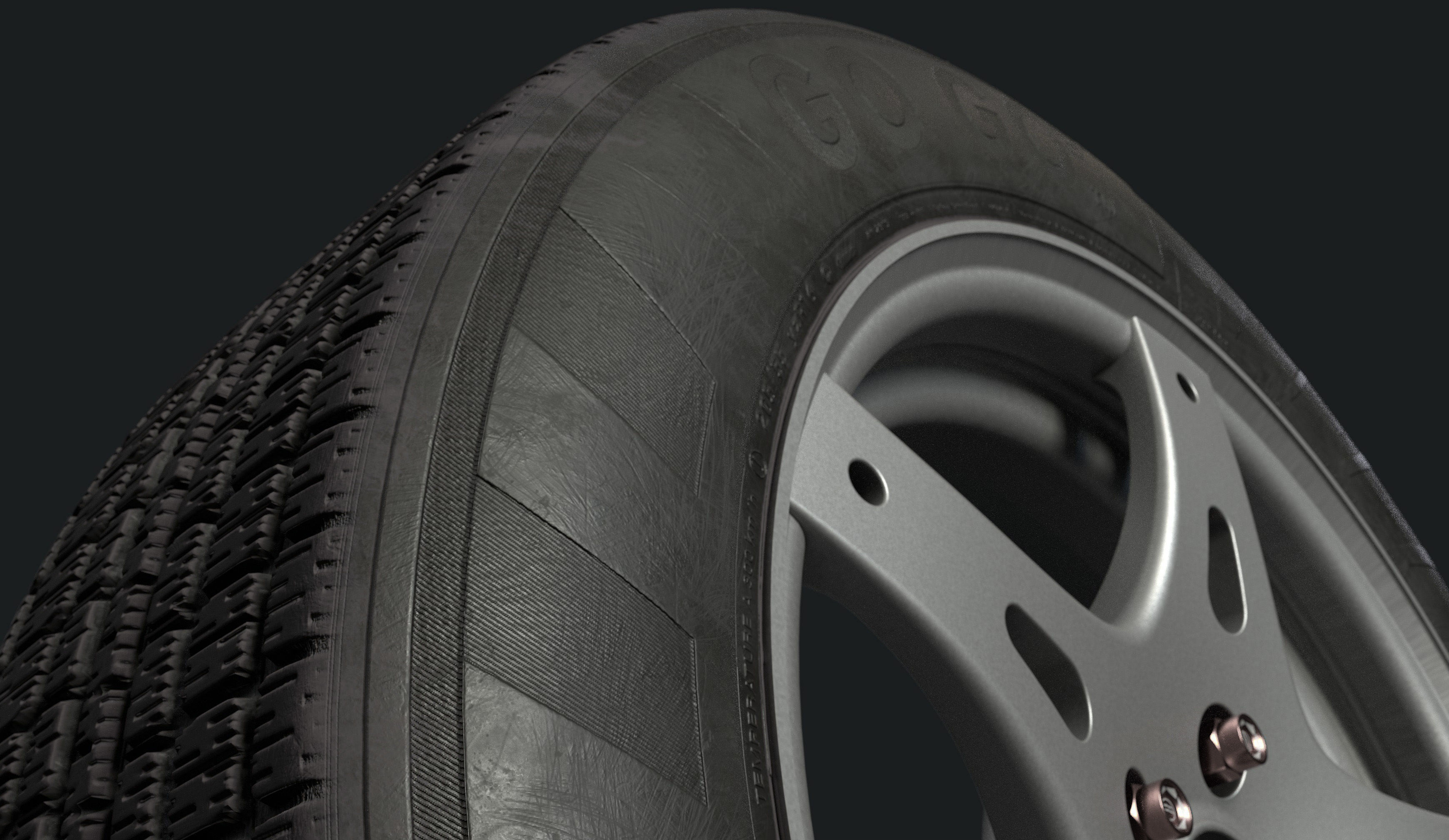 3D model GOGO AllRoad Tire R16 VR / AR / low-poly rigged | CGTrader